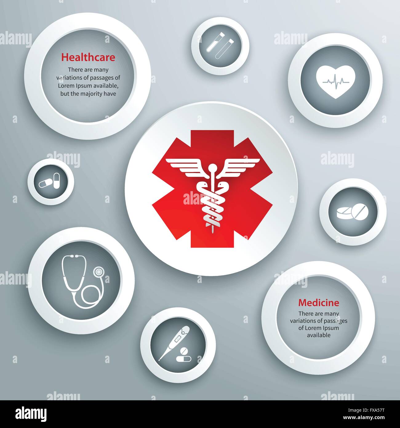 Medical paper symbols Stock Vector Image & Art - Alamy