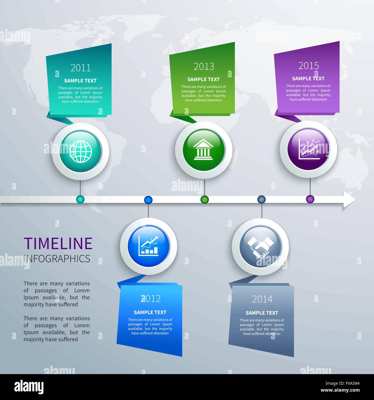 Timeline infographics template design Stock Vector Images - Alamy