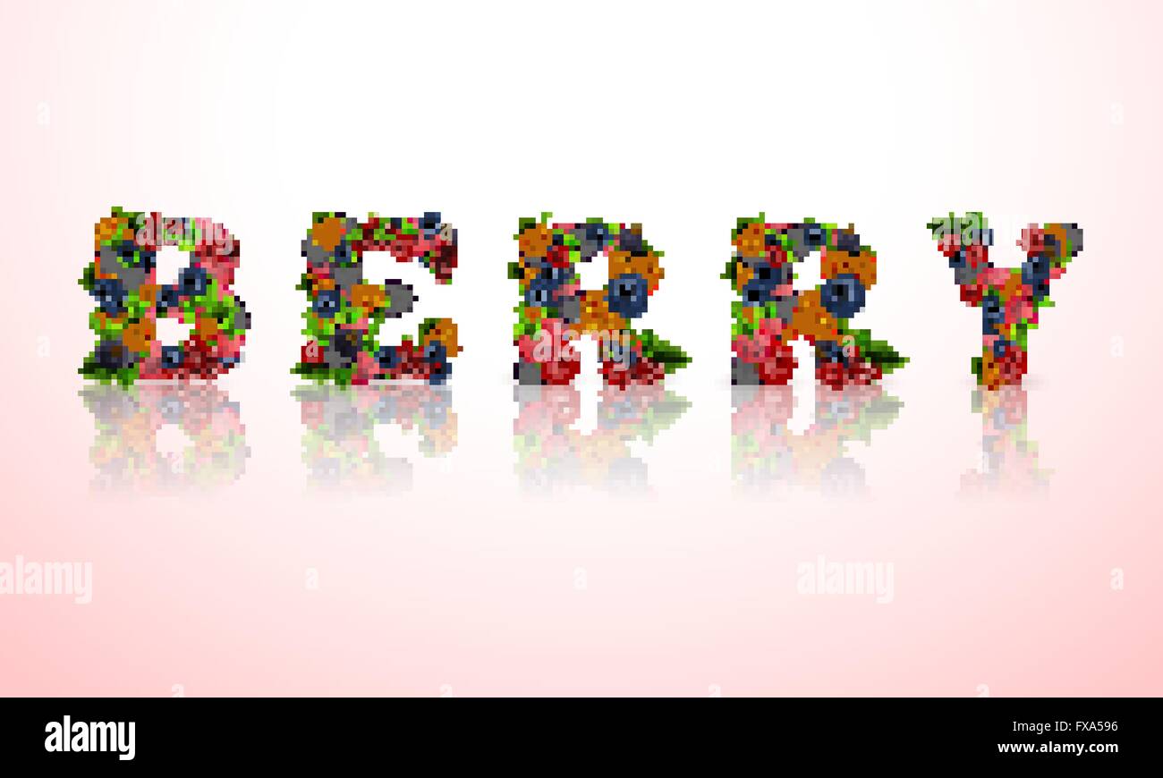 Berry word emblem Stock Vector Image & Art - Alamy