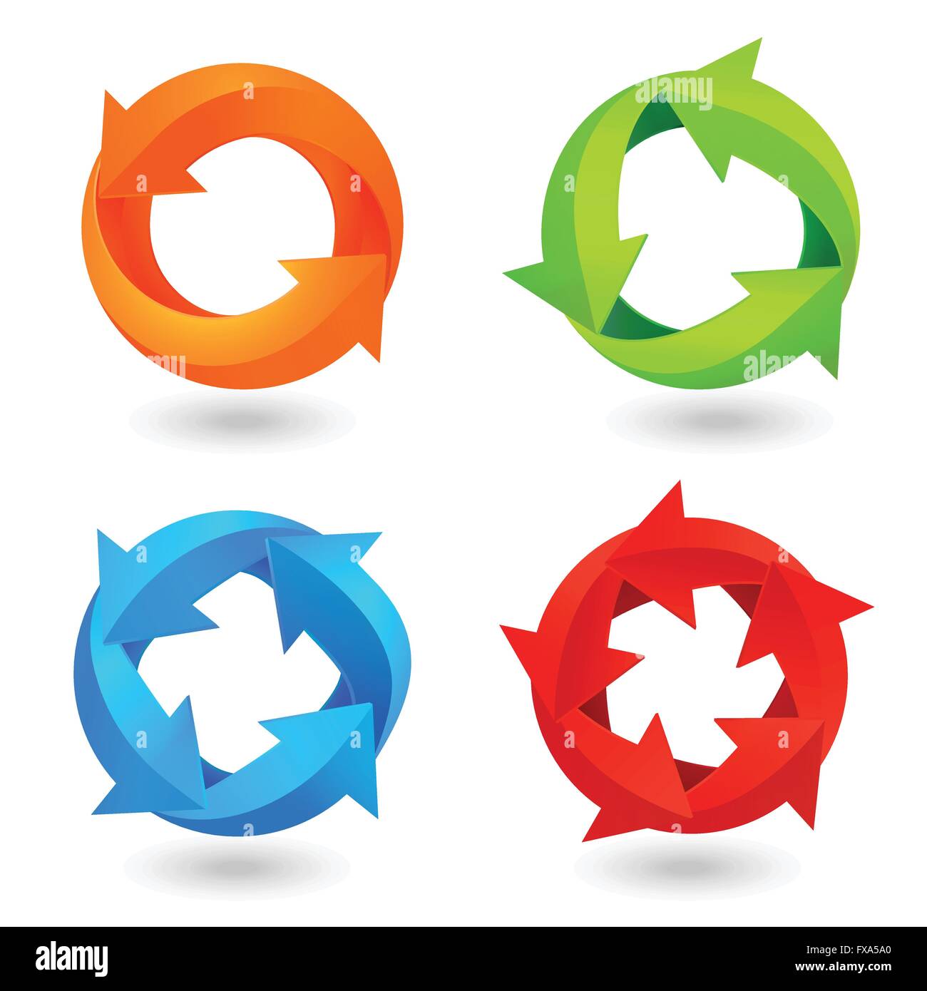 Arrow cycle business concept Stock Vector Images - Alamy