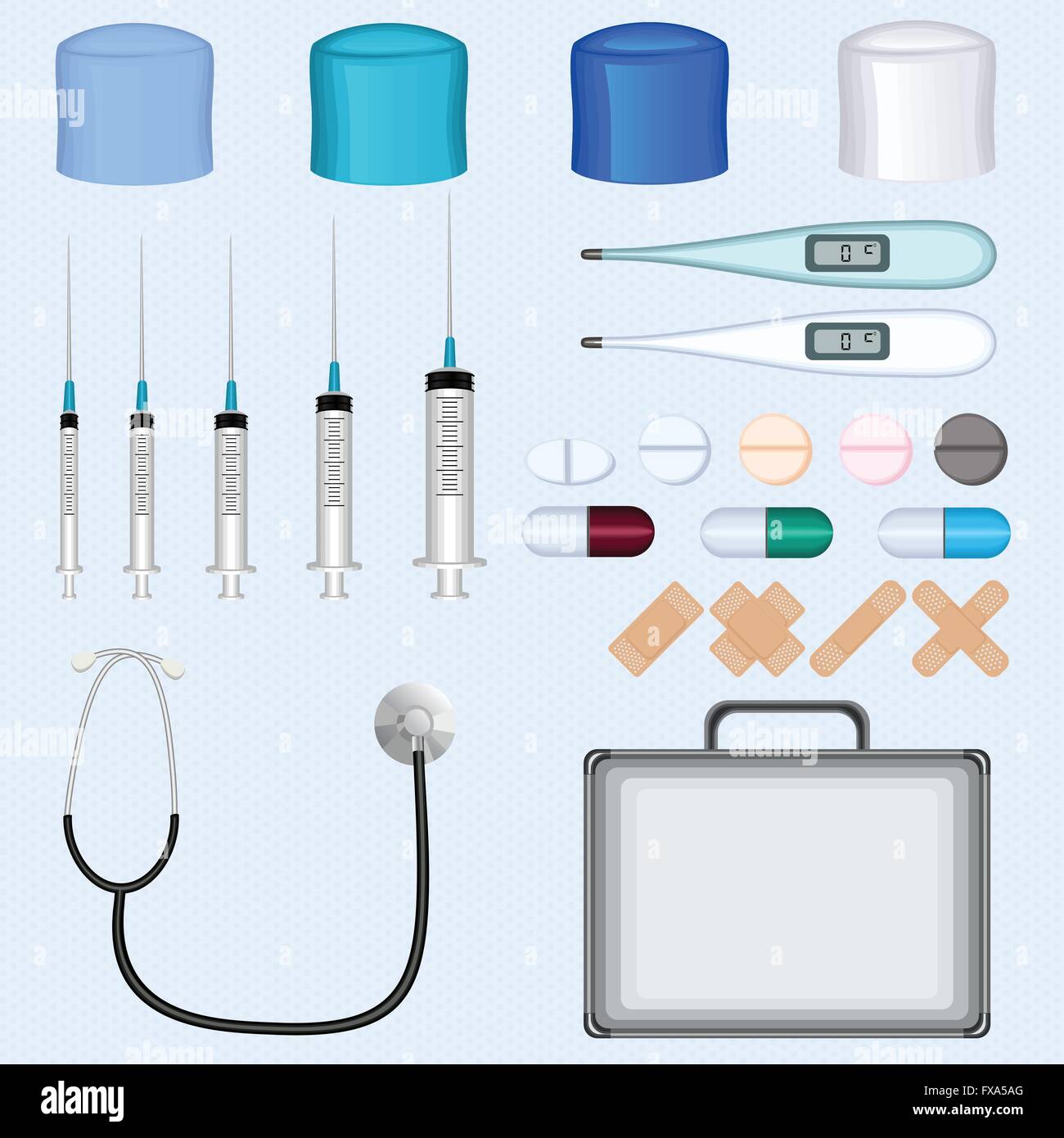 Doctor Medical Accessories Set Stock Vector Image & Art - Alamy