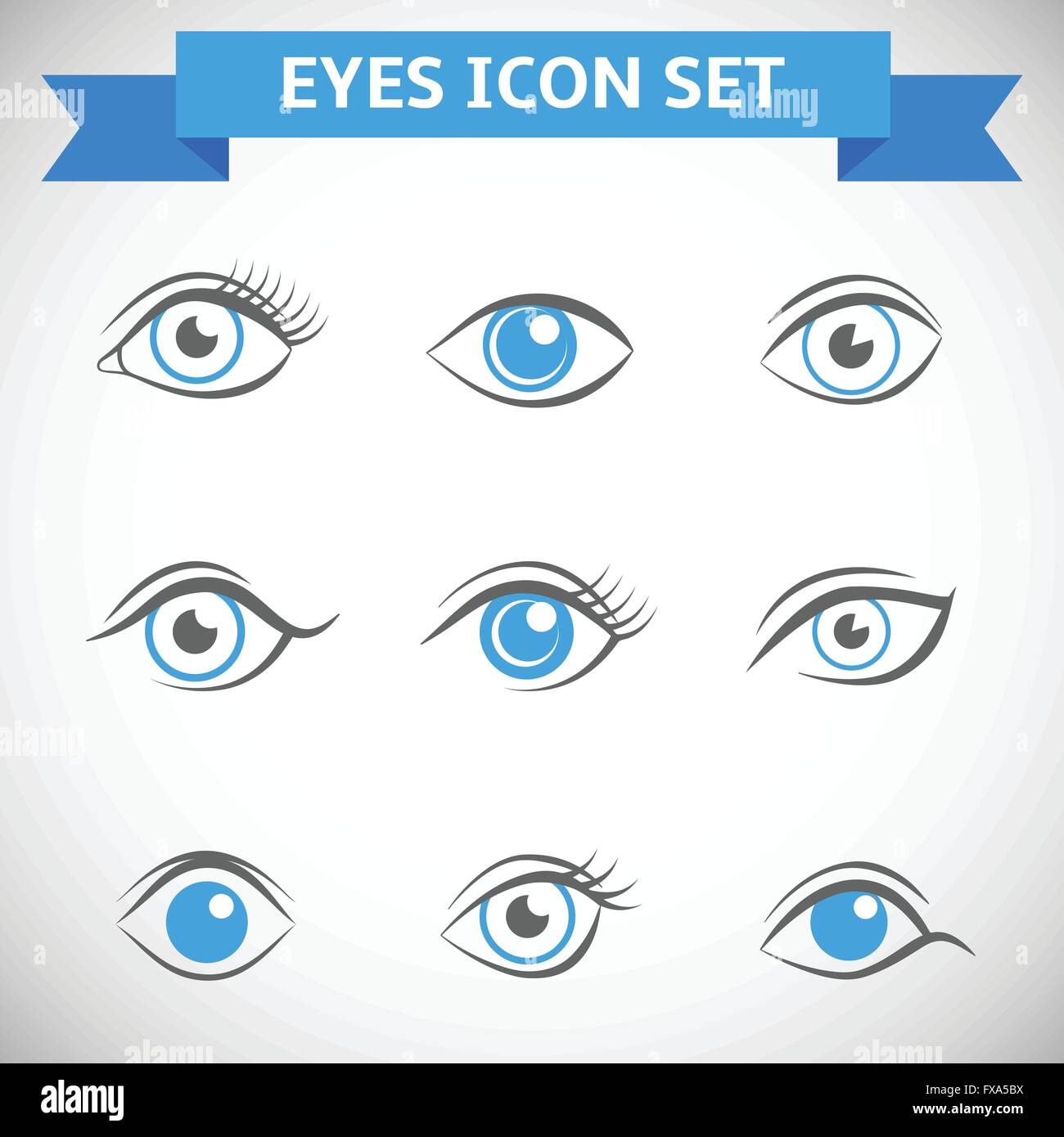 Eyes Icons Set Stock Vector Image & Art - Alamy