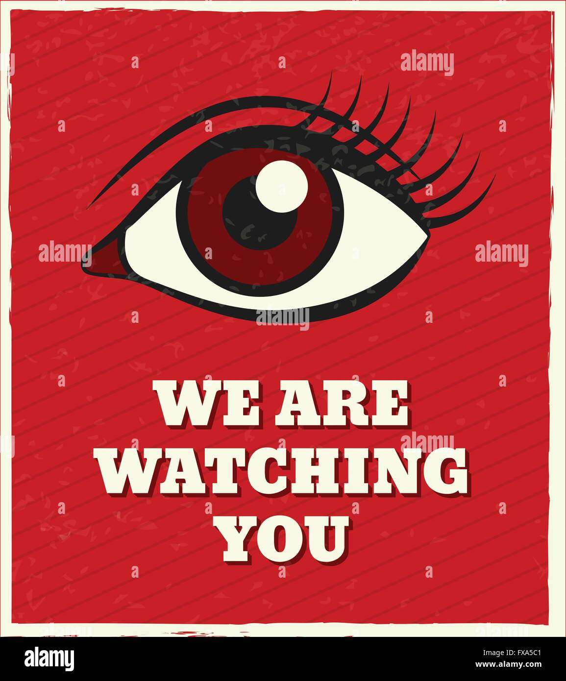 Looking eye poster Stock Vector Image & Art - Alamy