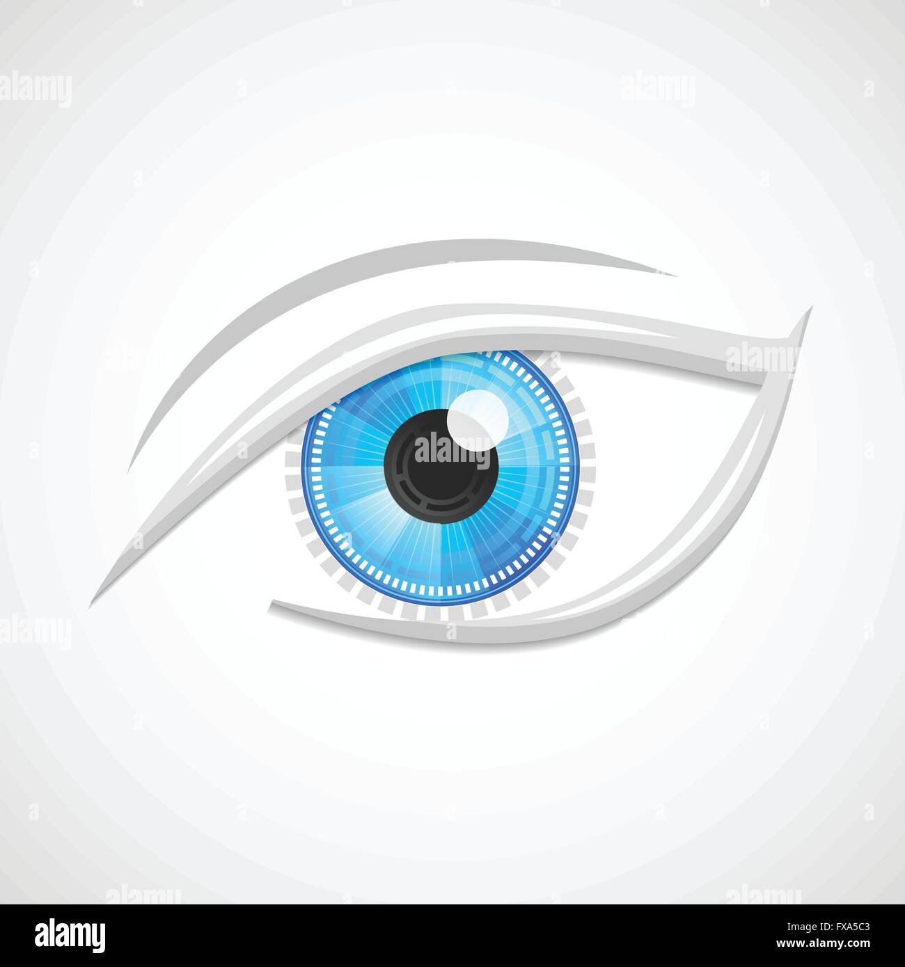 Eyes icon hi-tech Stock Vector Image & Art - Alamy