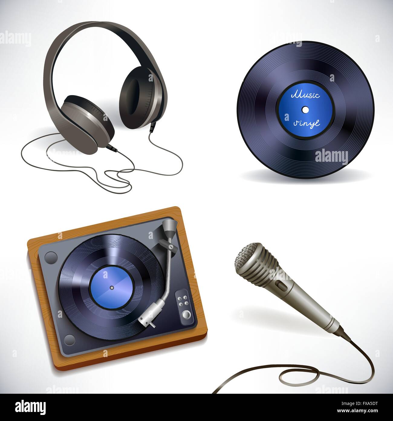 Music equipment set Stock Vector Image & Art - Alamy