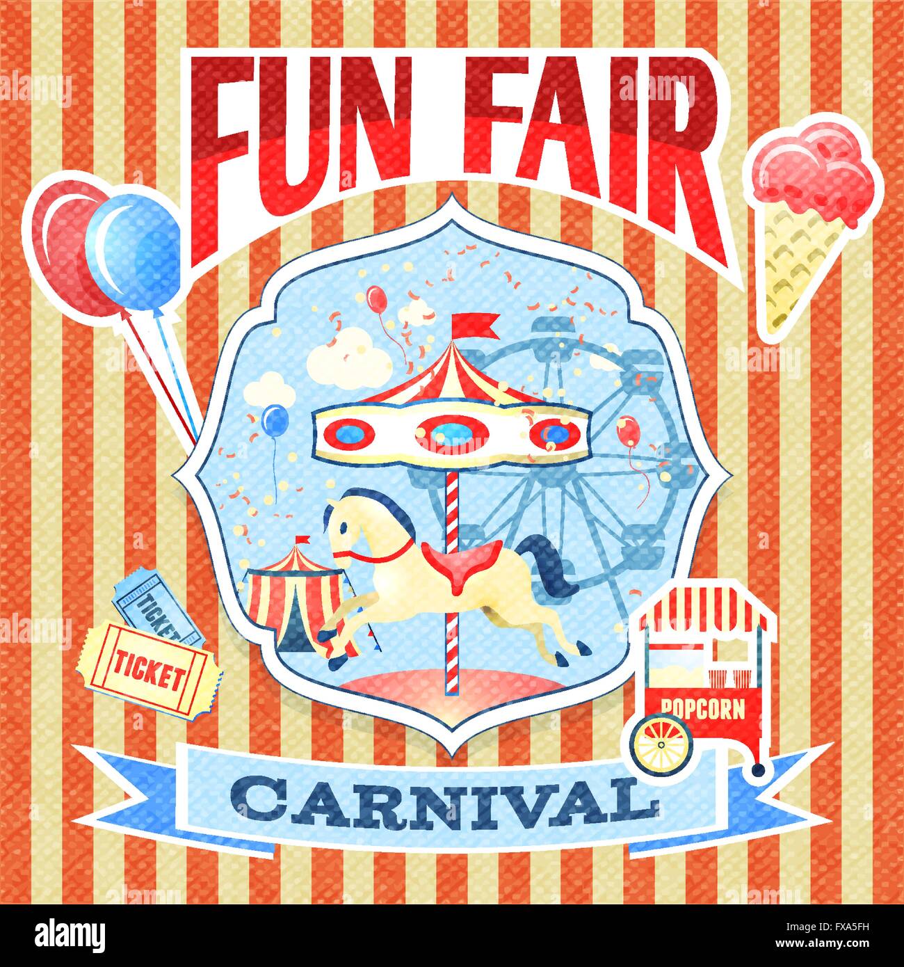 Vintage Carnival Poster Template