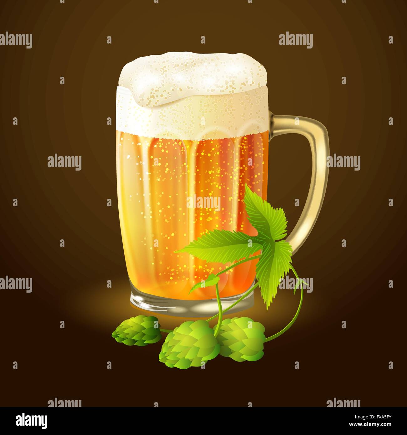 Hop beer Stock Vector Images - Alamy
