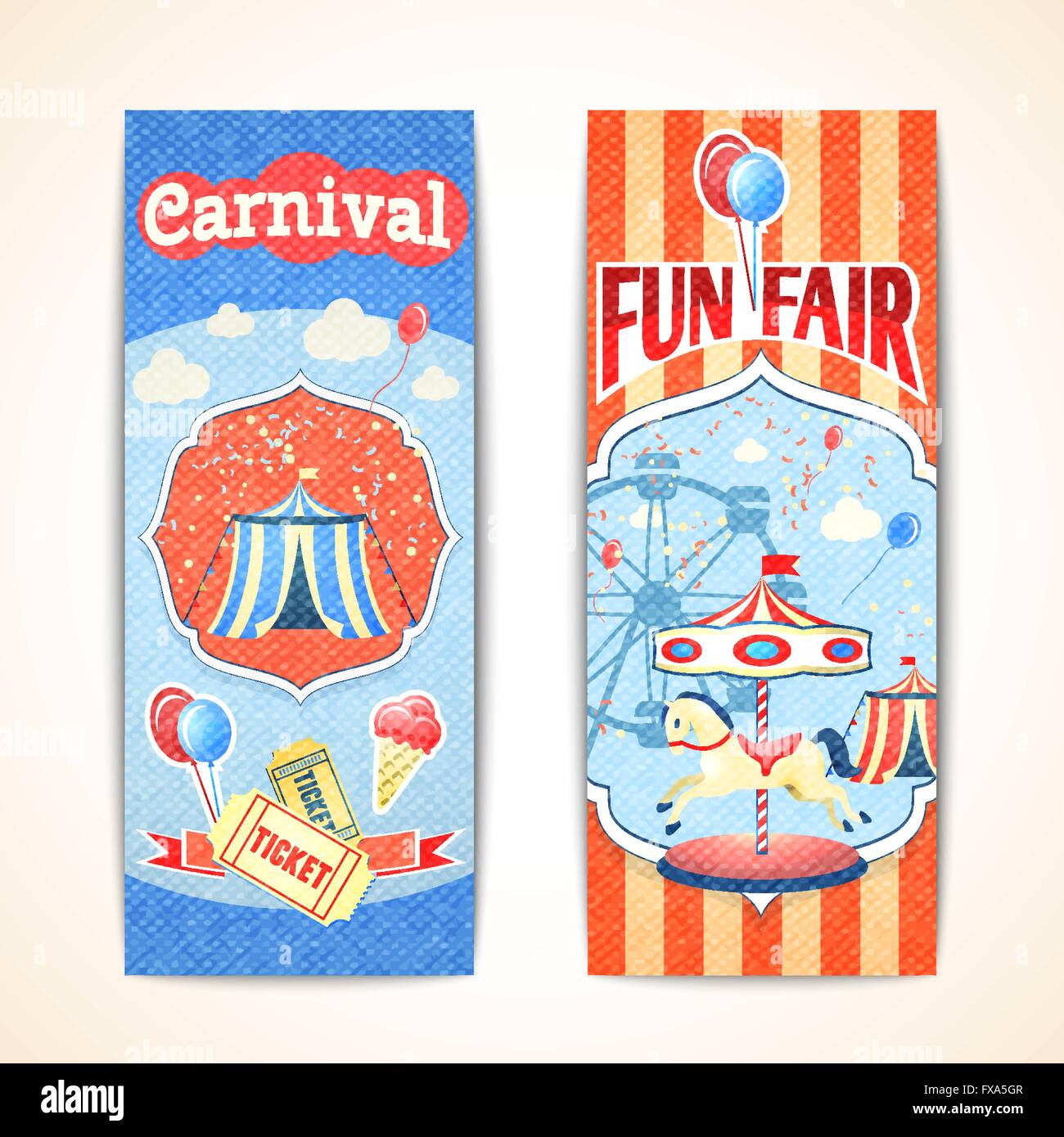 Theme park vertical Stock Vector Images - Alamy