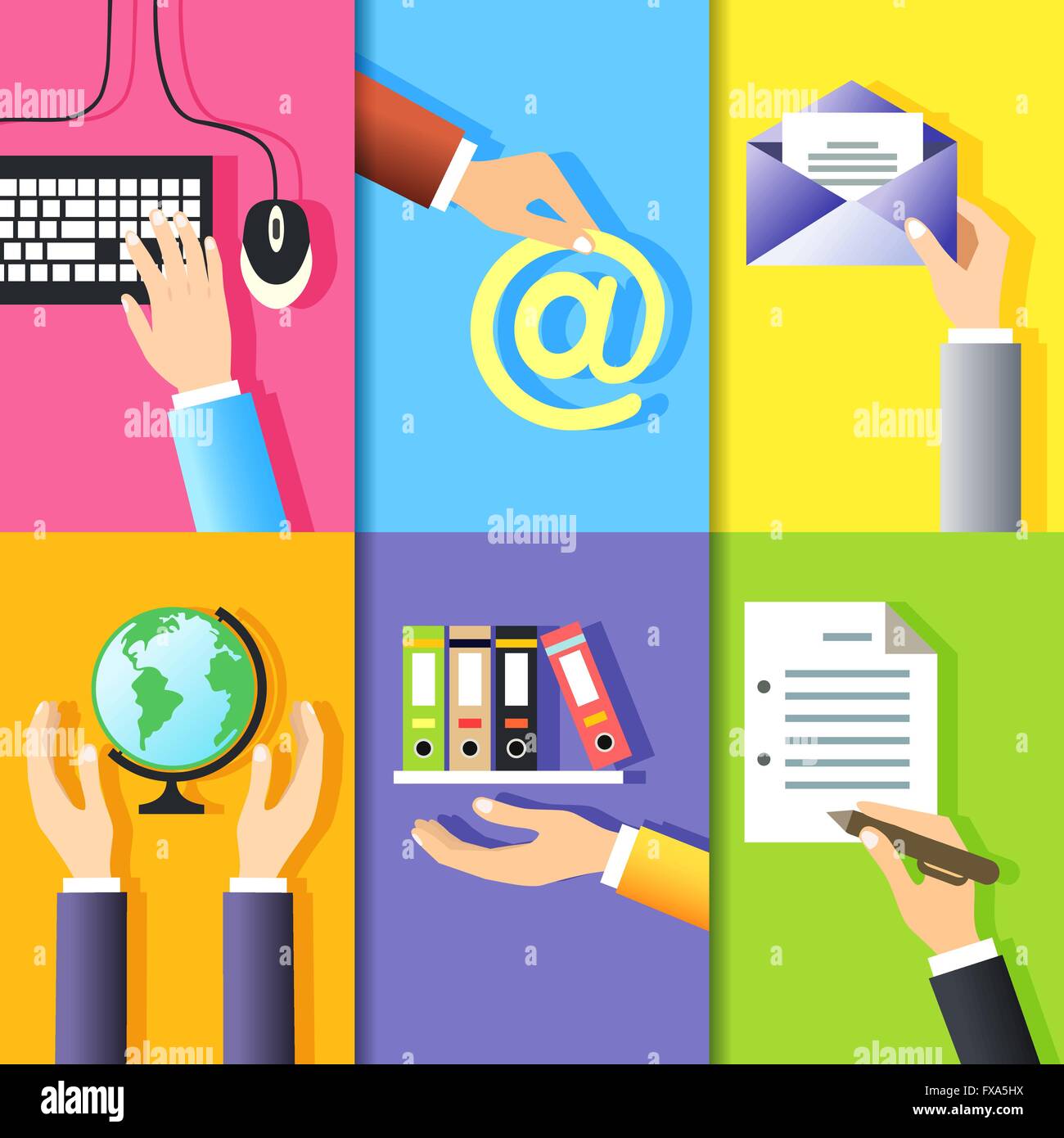 Business hands icons Stock Vector Image & Art - Alamy