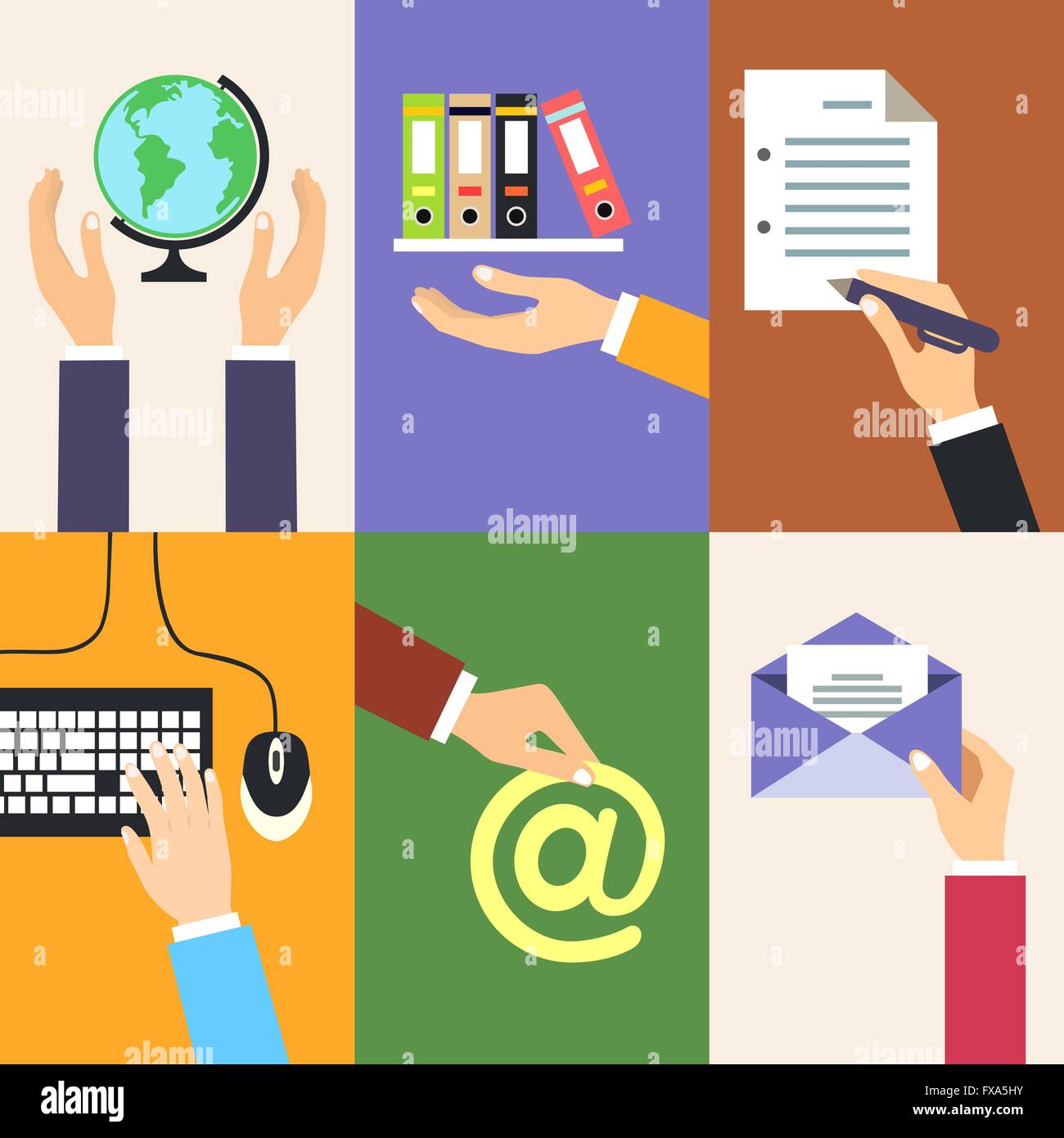 Business hands icons Stock Vector Image & Art - Alamy