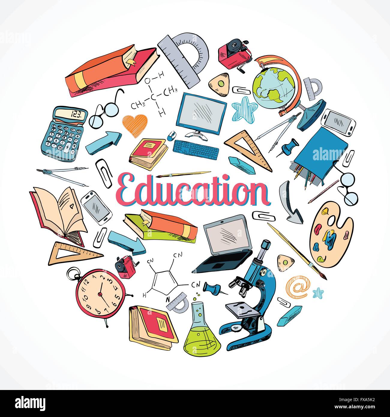Education icon doodle Stock Vector Image & Art - Alamy