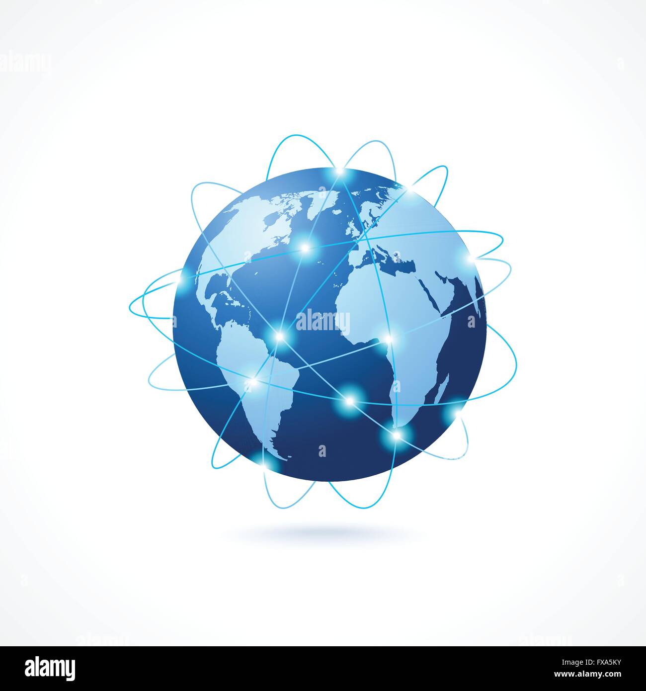Network connection technology global Stock Vector Images - Alamy