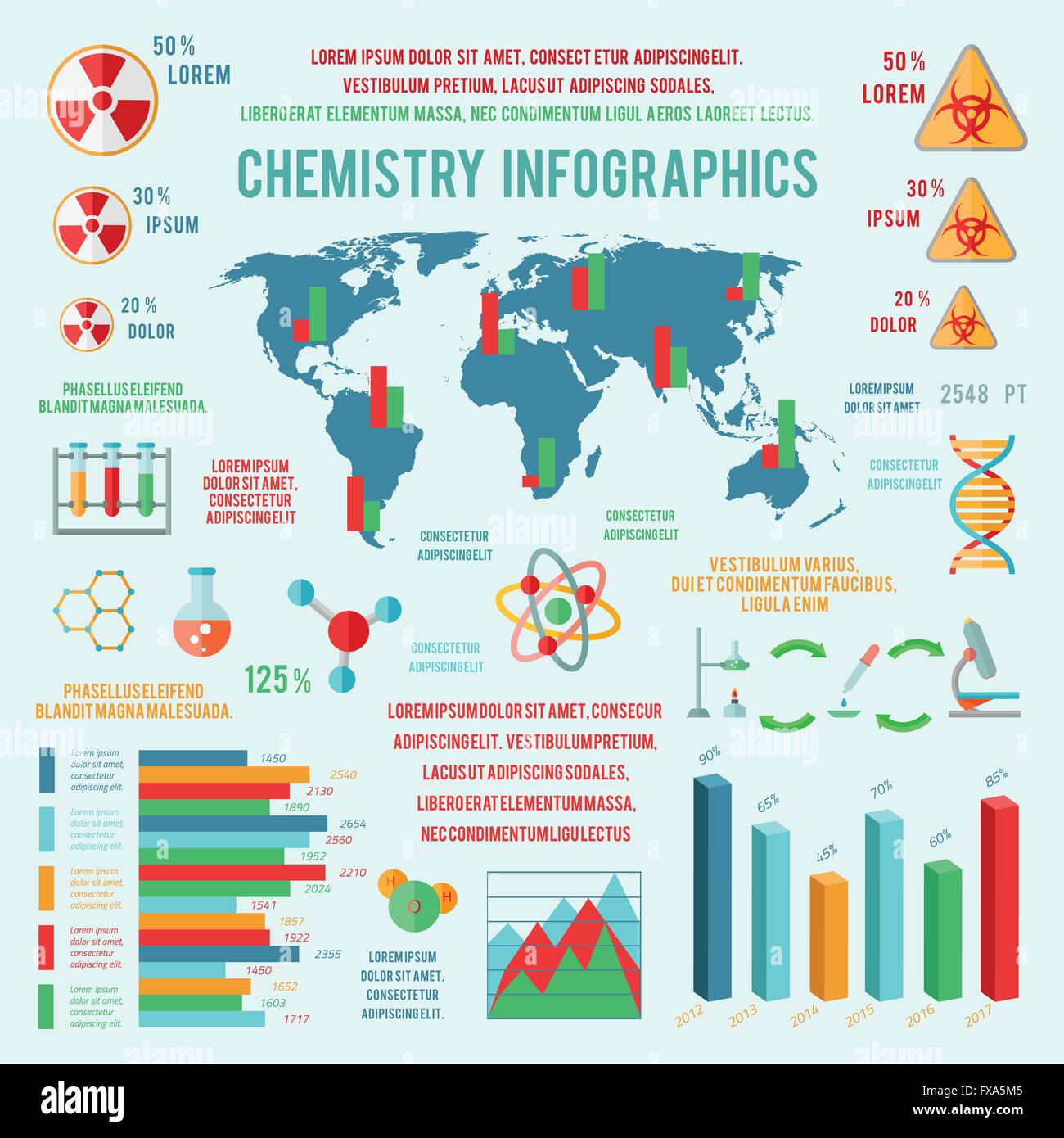 Chemistry infographics charts Stock Vector Image & Art - Alamy