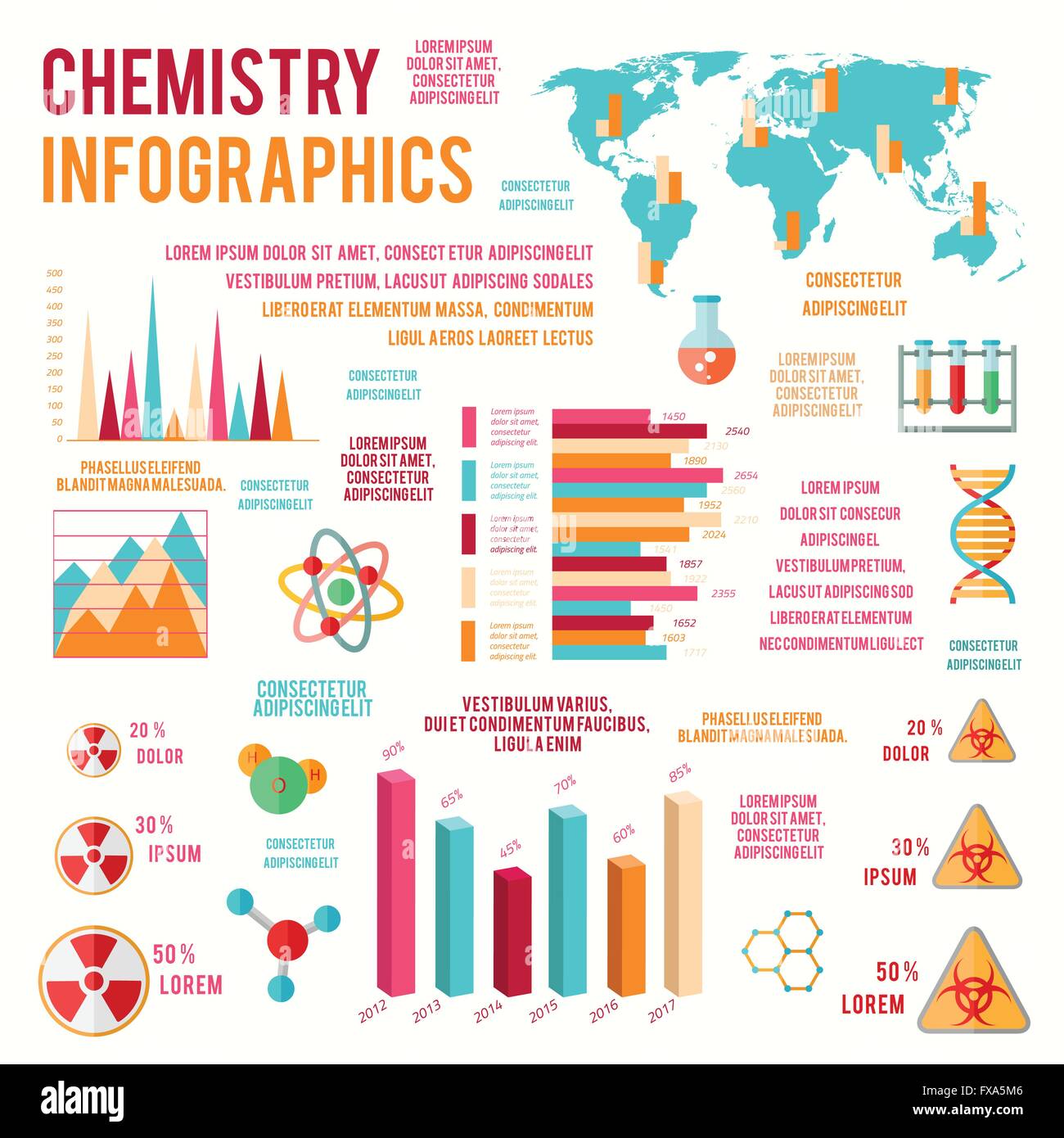 Chemistry infographics charts Stock Vector Image & Art - Alamy