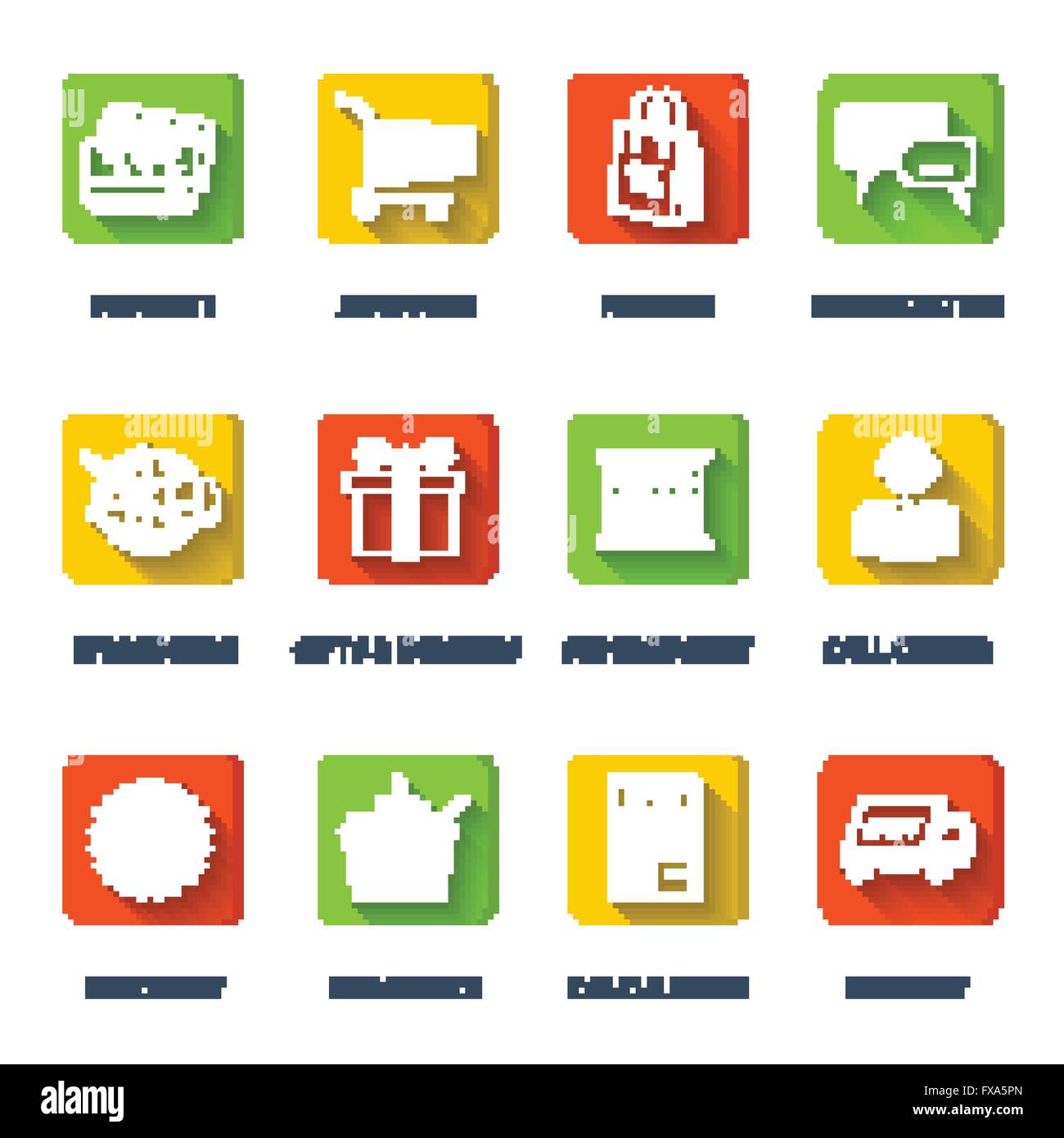 Commerce interface web icons Stock Vector Images - Alamy