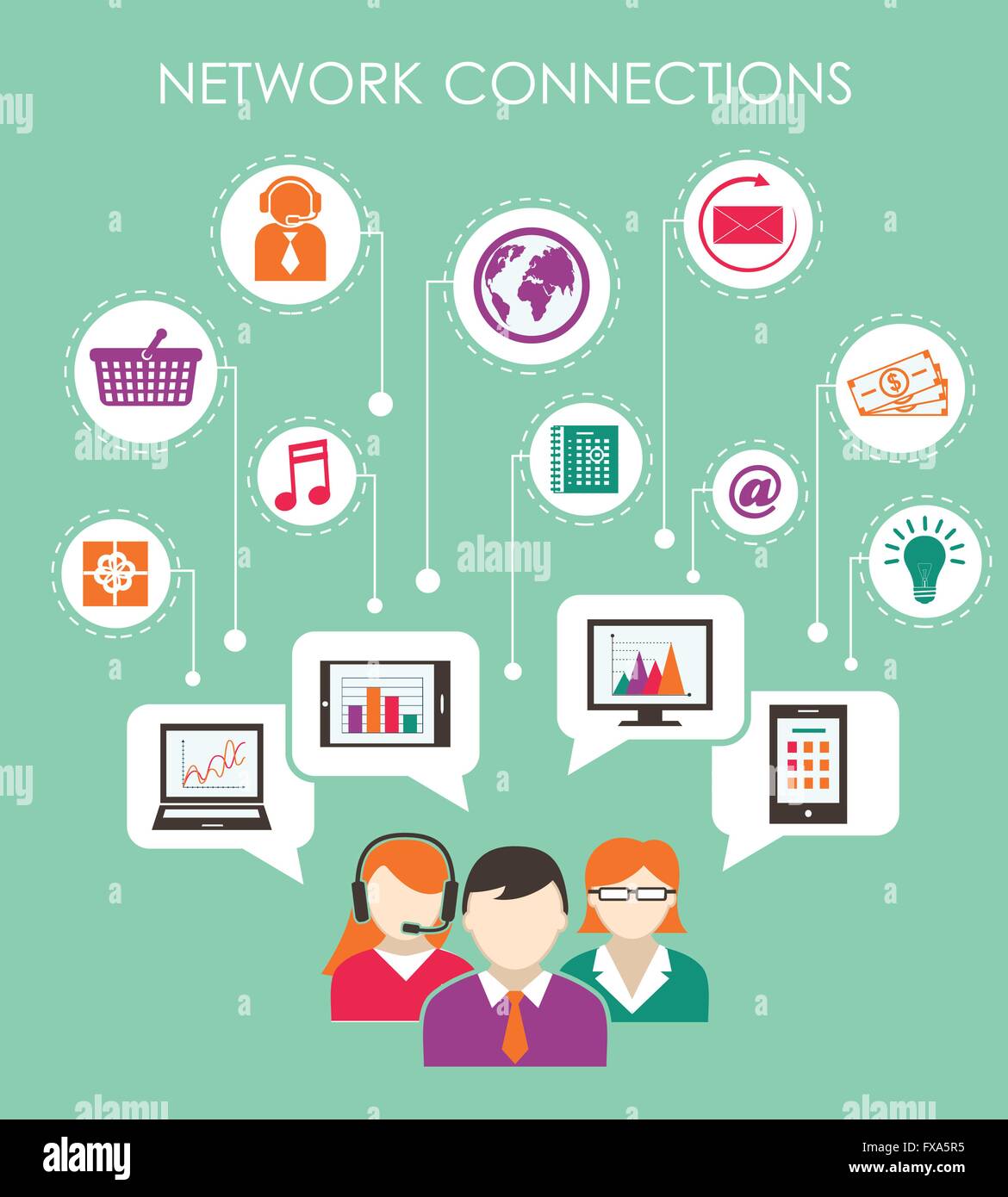 Concept social media shopping Stock Vector Images - Alamy