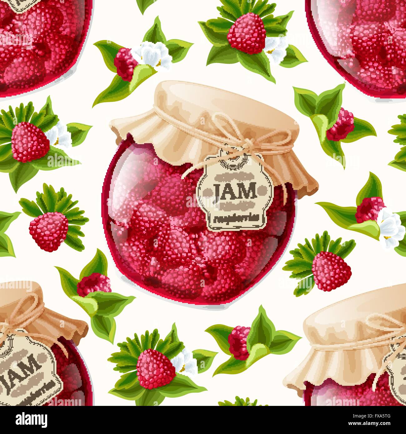 Raspberry preserves Stock Vector Images - Alamy
