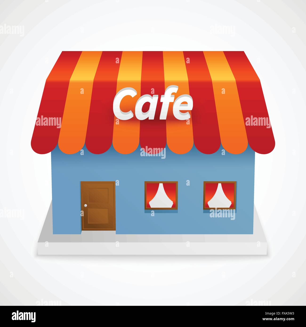 Restaurant 3d building Stock Vector Image & Art - Alamy