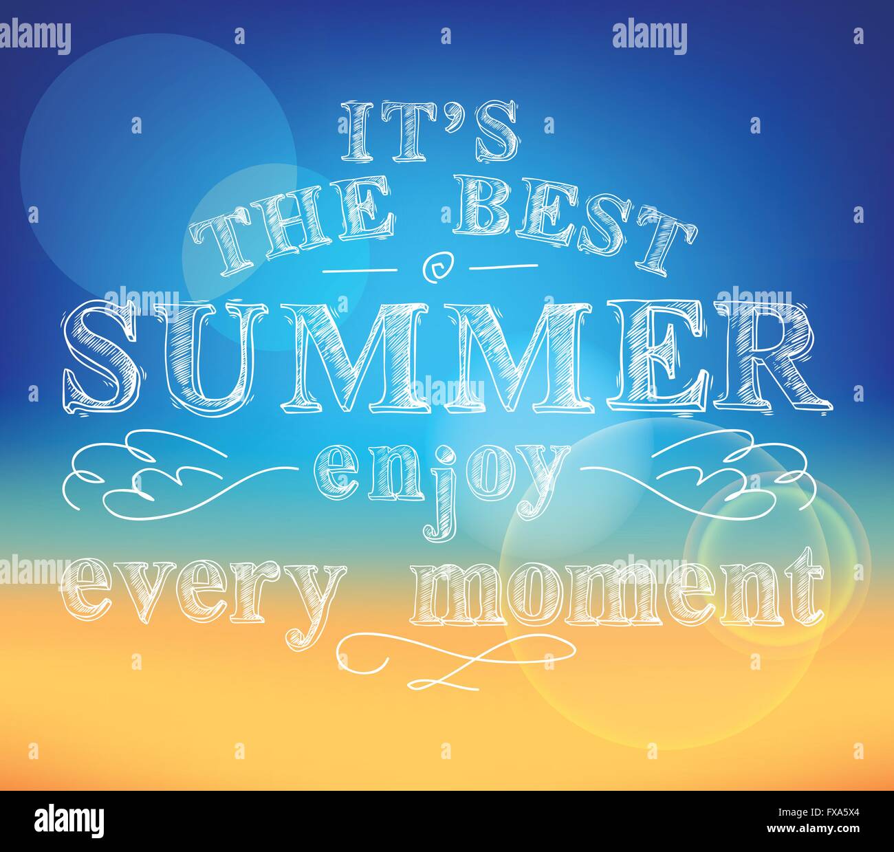 Enjoy summer poster Stock Vector Image & Art - Alamy