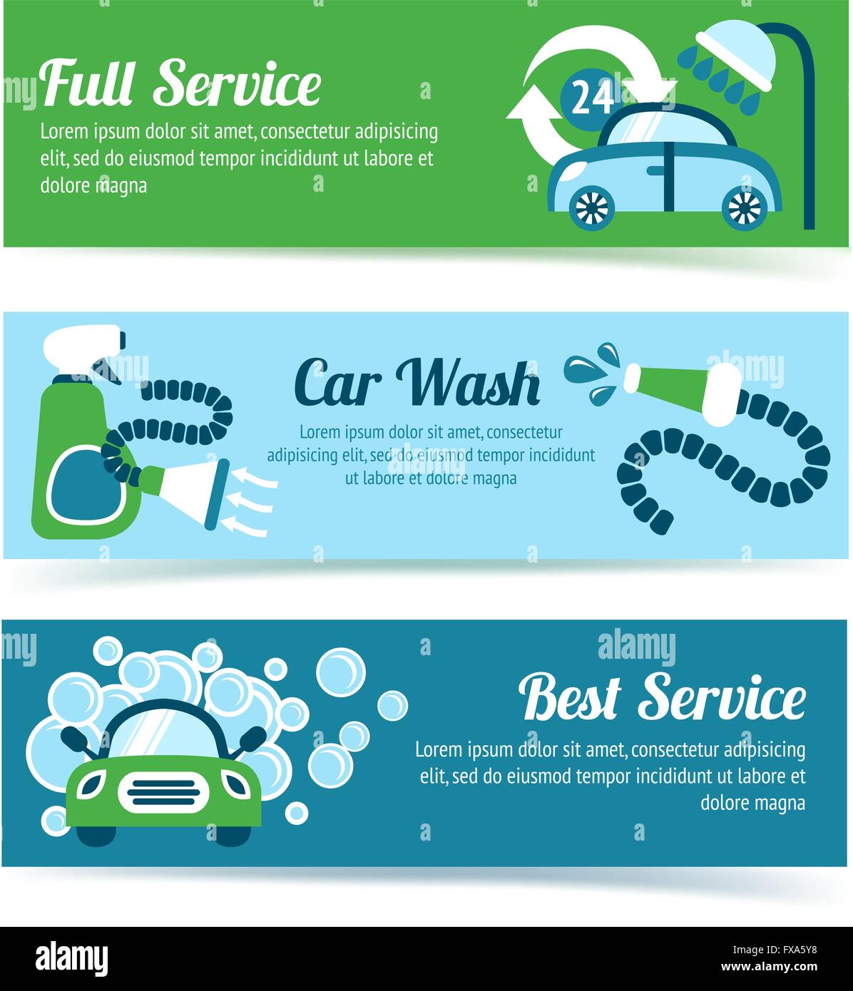 Car wash banners Stock Vector Image & Art - Alamy