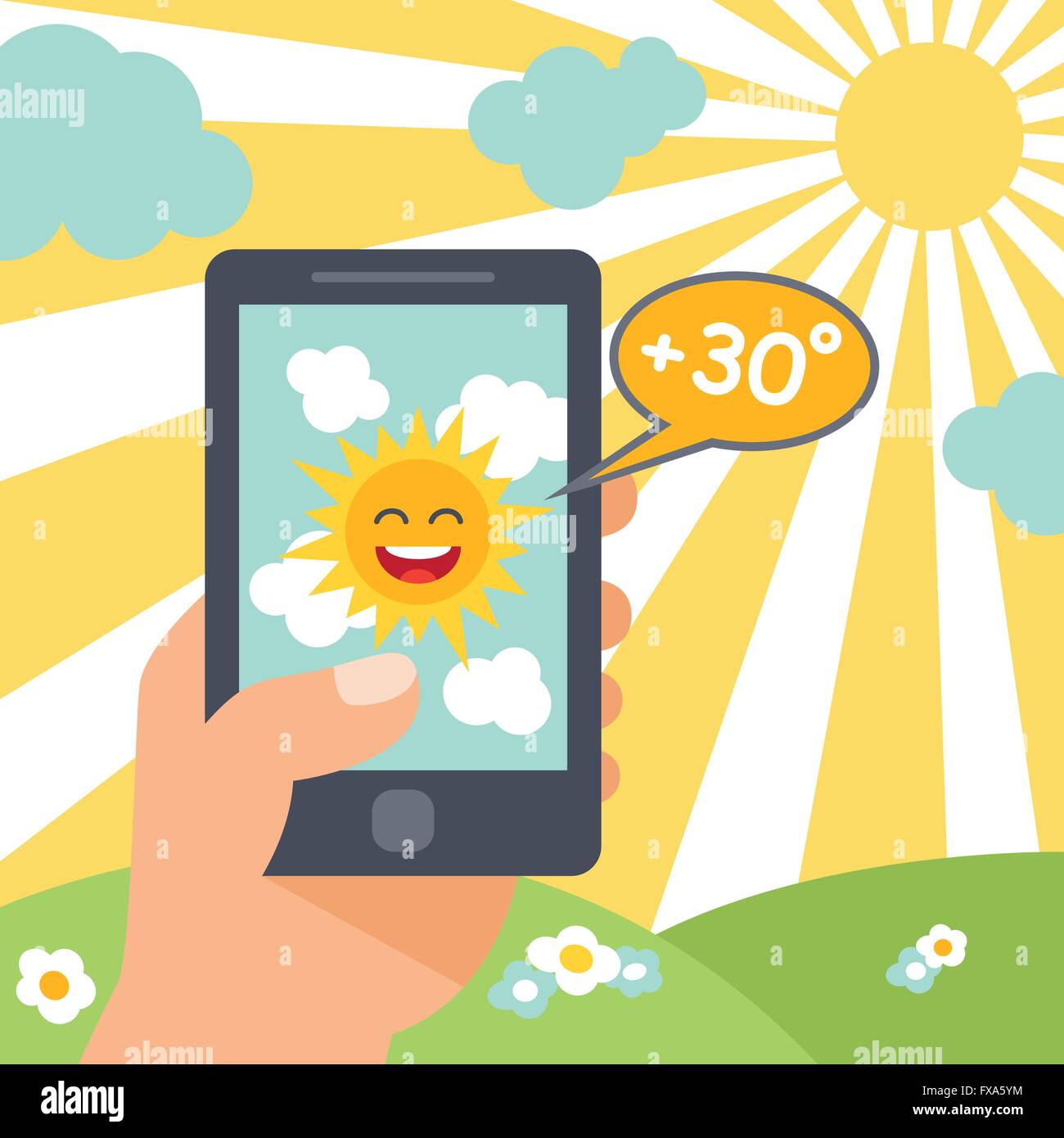 Augmented reality phone Stock Vector Images - Alamy