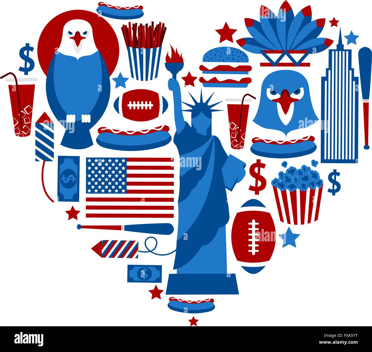 Heart New York USA Stock Vector Image & Art - Alamy