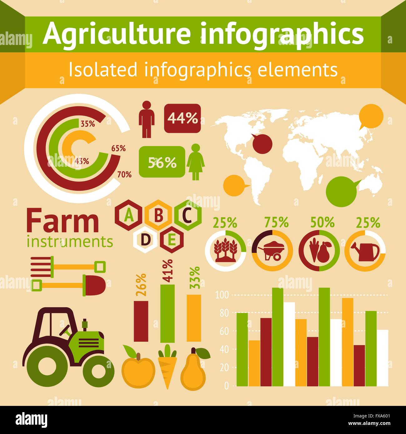 Infographic And Diagram Design Elements Vector Set 41