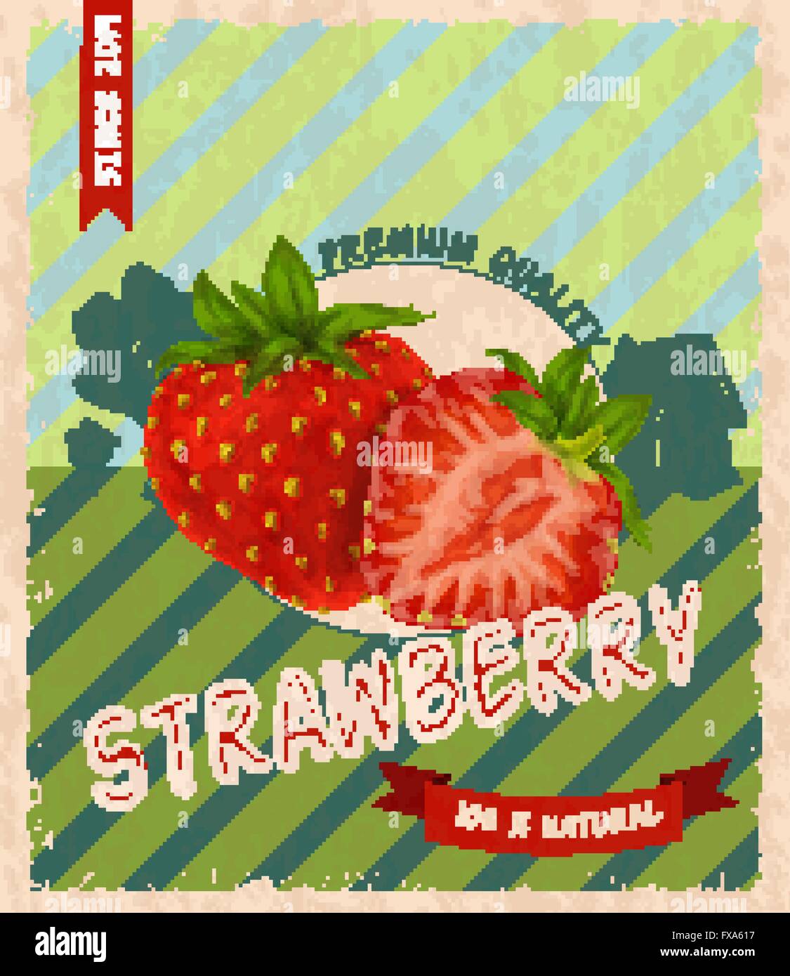 Strawberry retro poster Stock Vector Image & Art - Alamy Strawberry retro poster Stock Vector Image & Art - Alamy