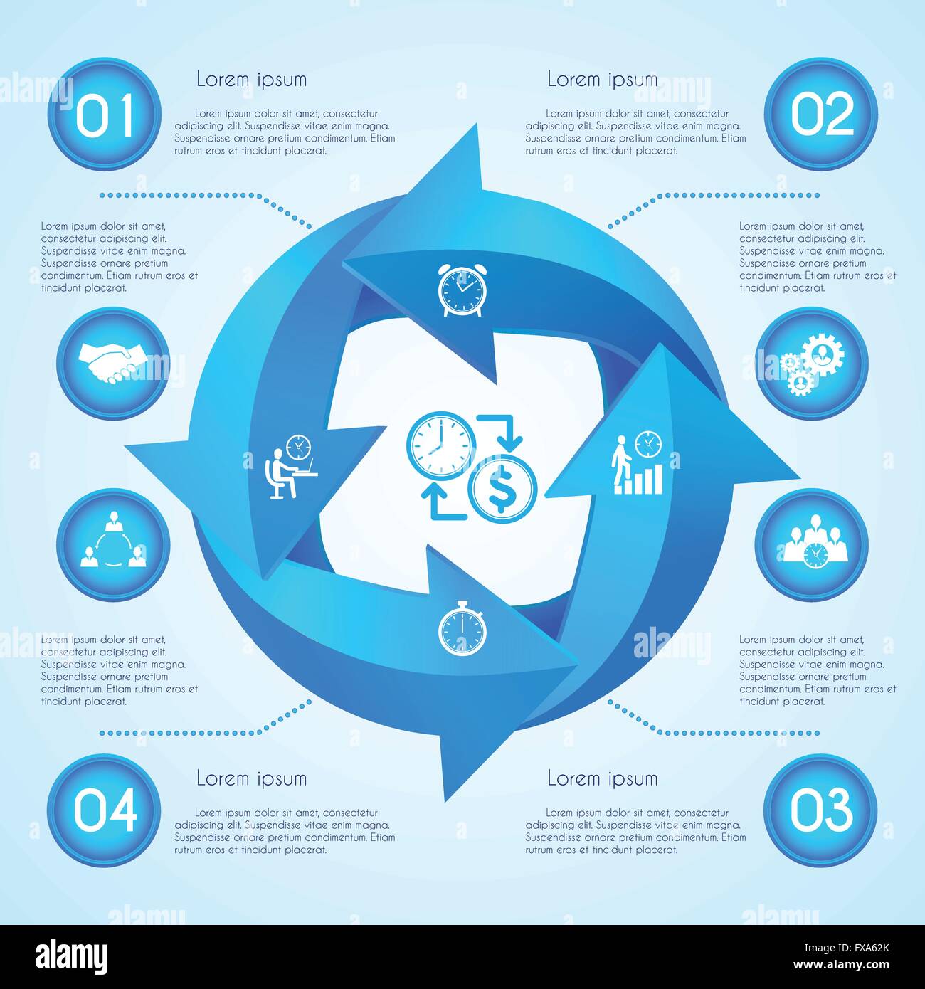 Circular technology infographics arrow hi-res stock photography and ...