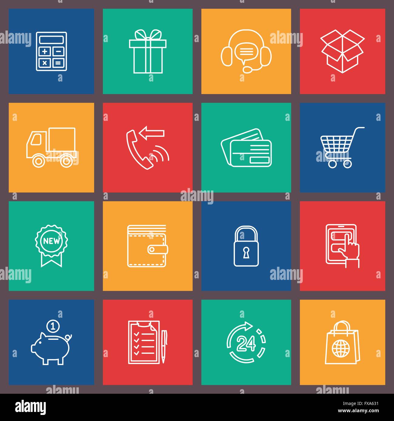 Shopping e-commerce icon Stock Vector Image & Art - Alamy