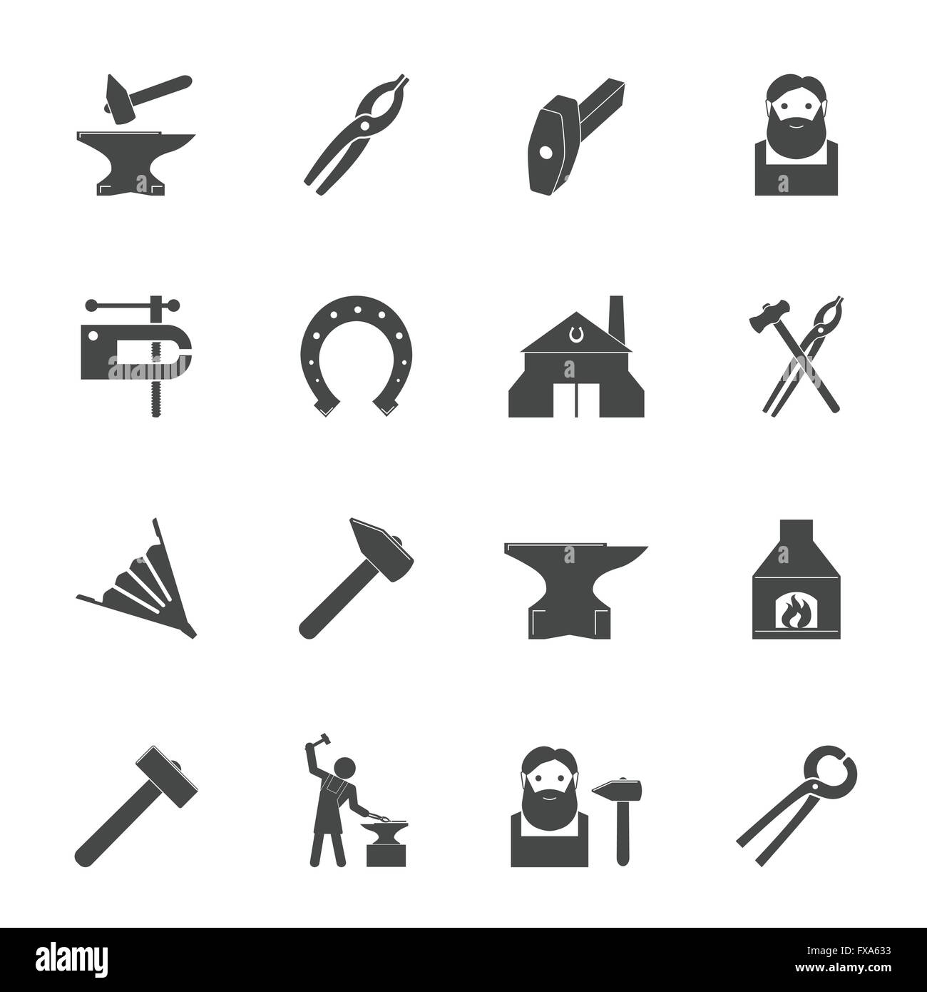Anvil head Stock Vector Images - Alamy