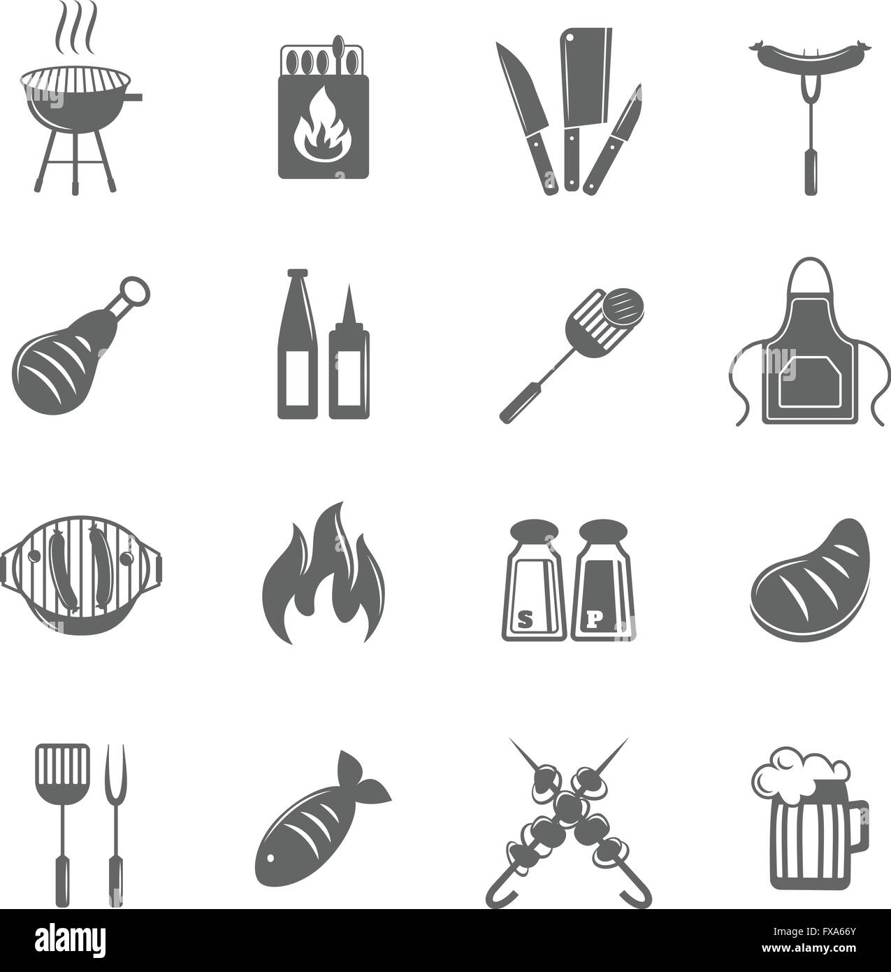 Grilling technology Stock Vector Images - Alamy