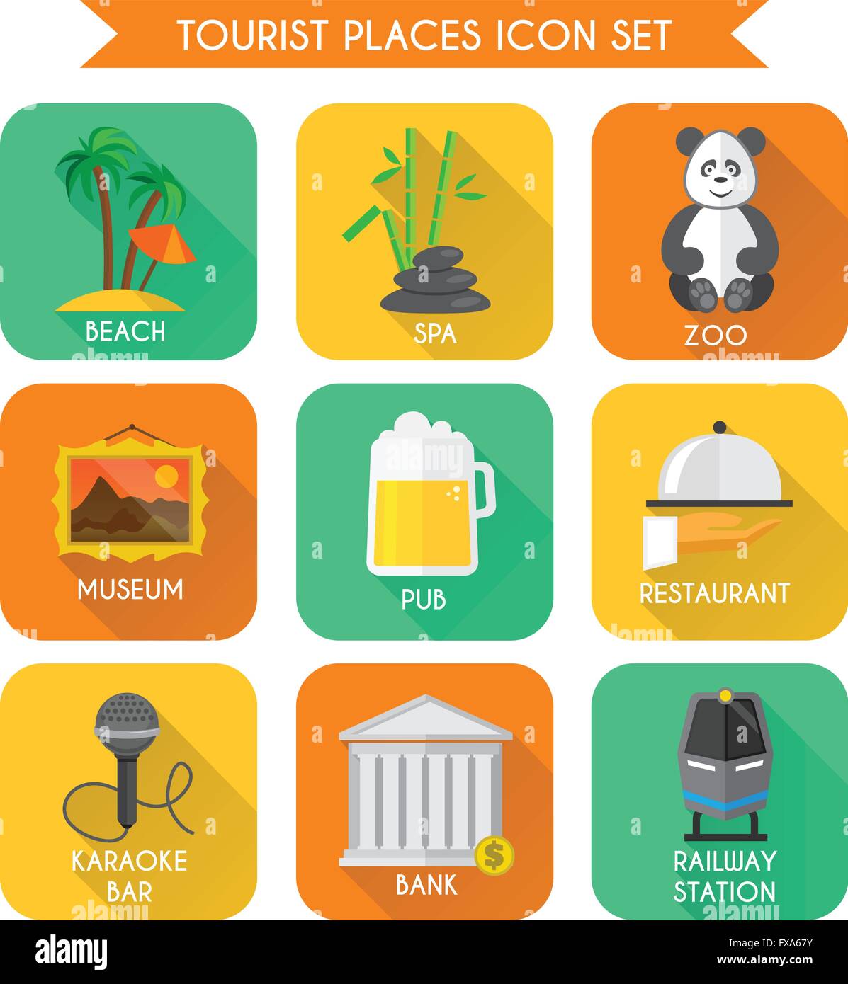 Food and drink places Stock Vector Images - Alamy