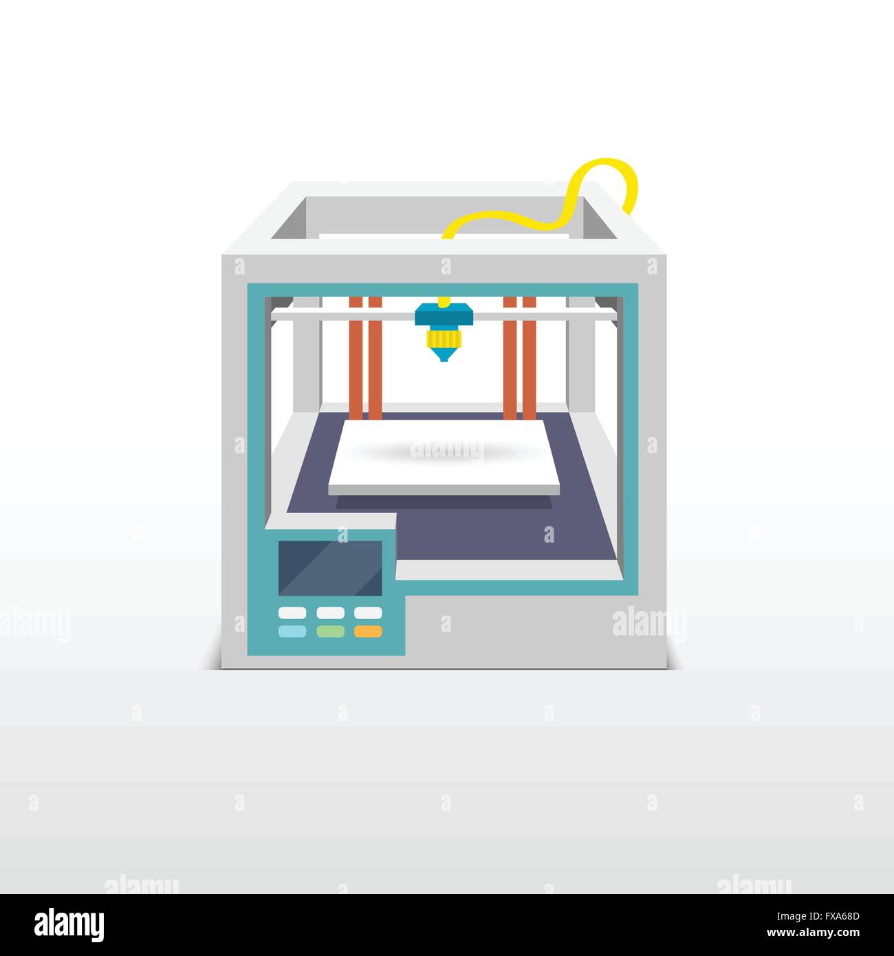 Printing 3d emblem Stock Vector Image & Art - Alamy