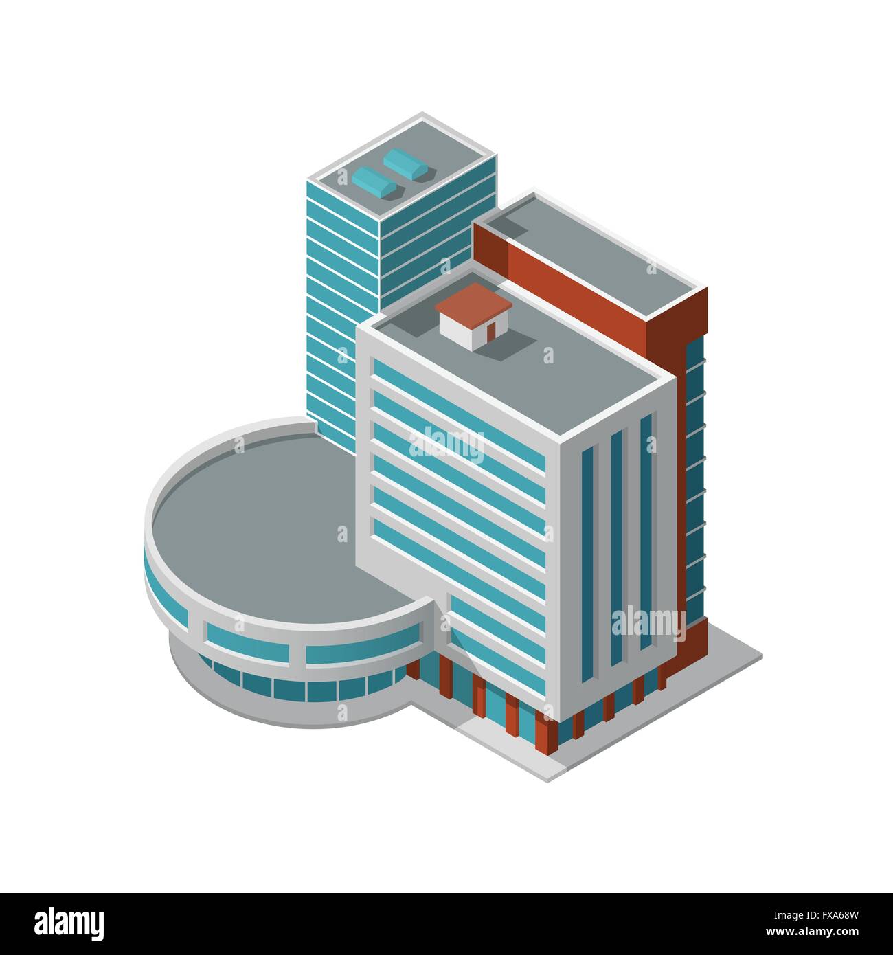 Modern buildings and urban life office buildings and office buildings ...
