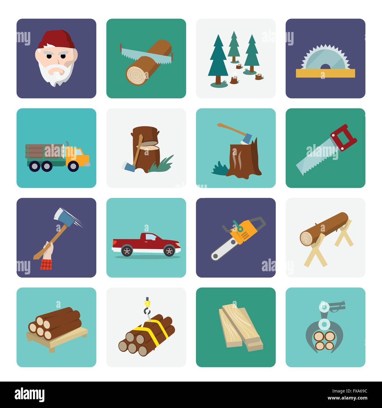 Lumber truck Cut Out Stock Images & Pictures - Alamy