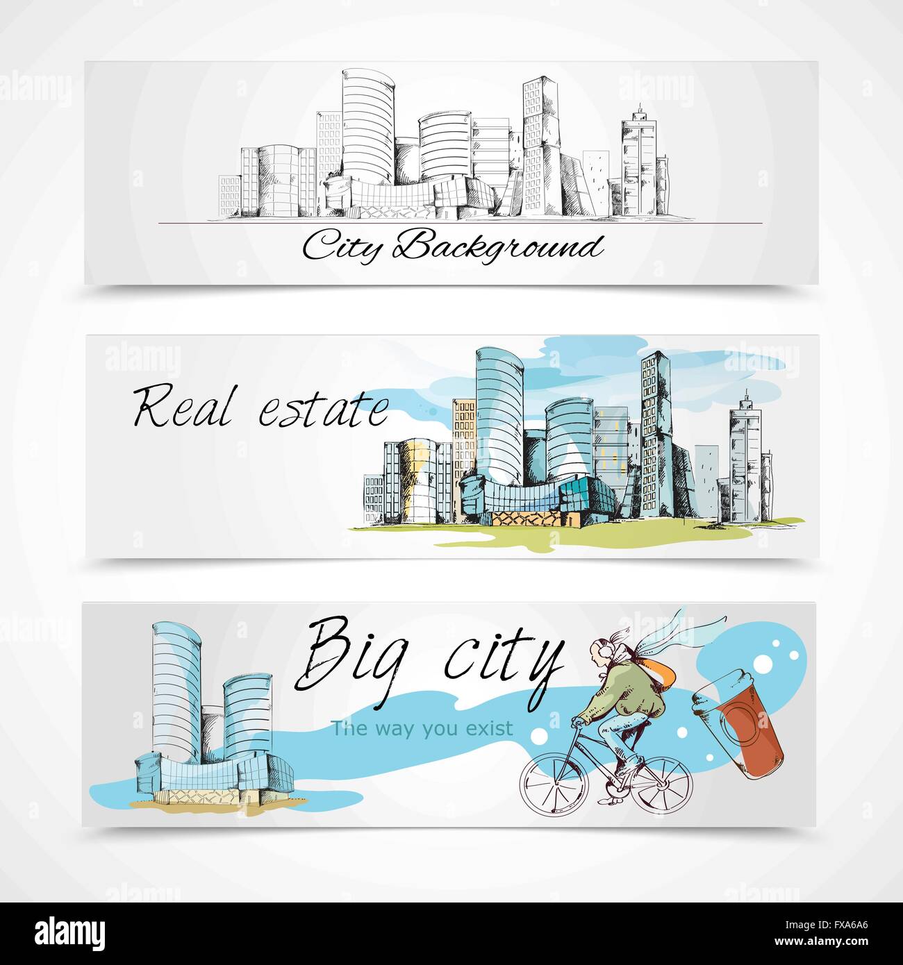 Big city banners Stock Vector Image & Art - Alamy