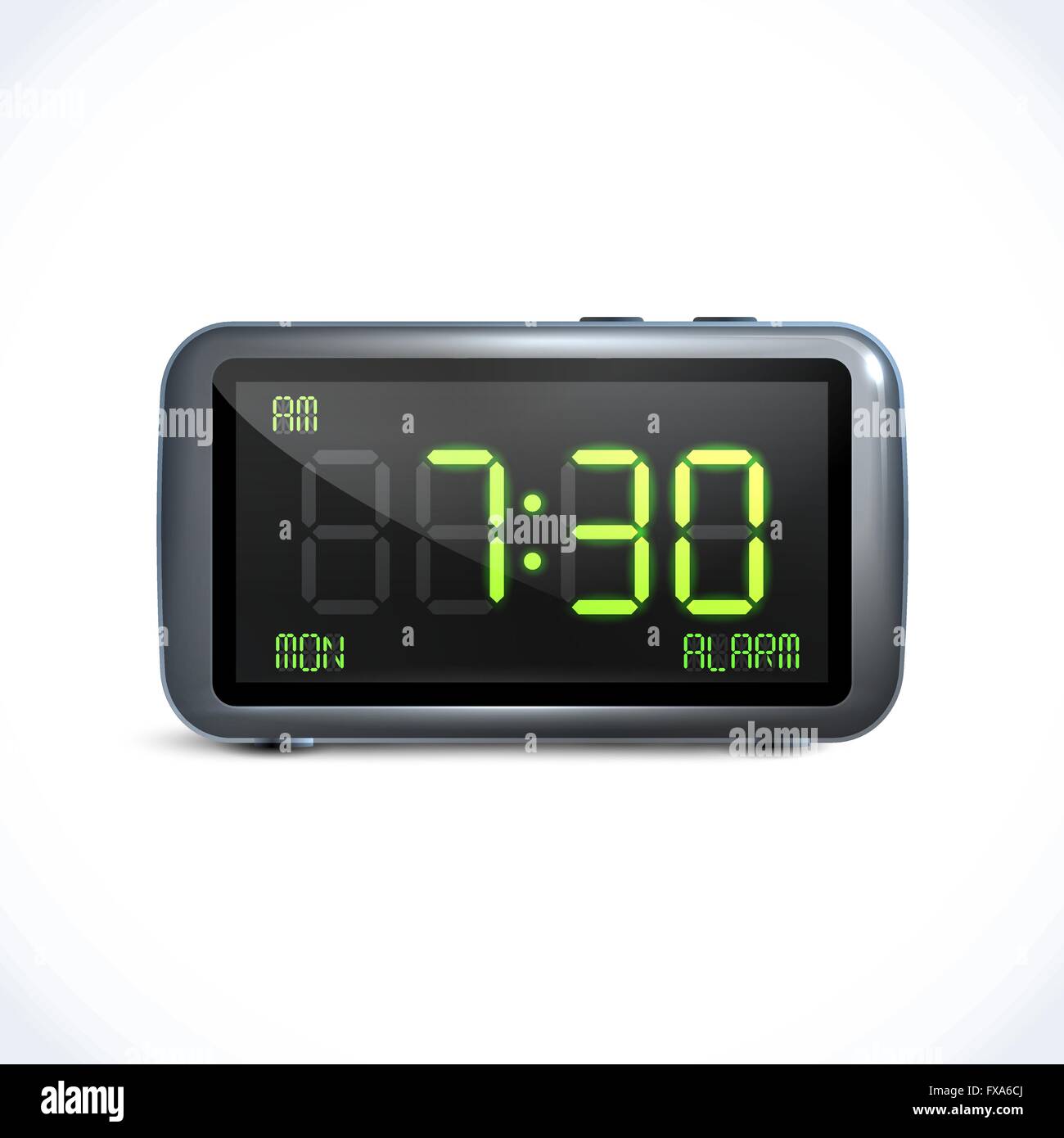 Electric calendar clock Stock Vector Images - Alamy