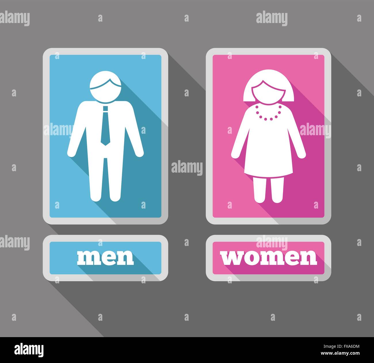 Human icons men women hi-res stock photography and images - Alamy