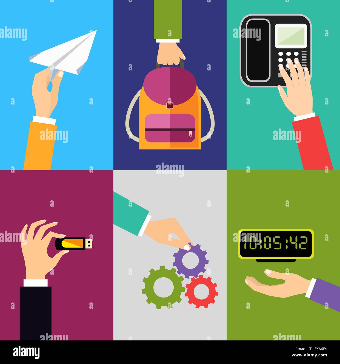 Business hands icons Stock Vector Image & Art - Alamy