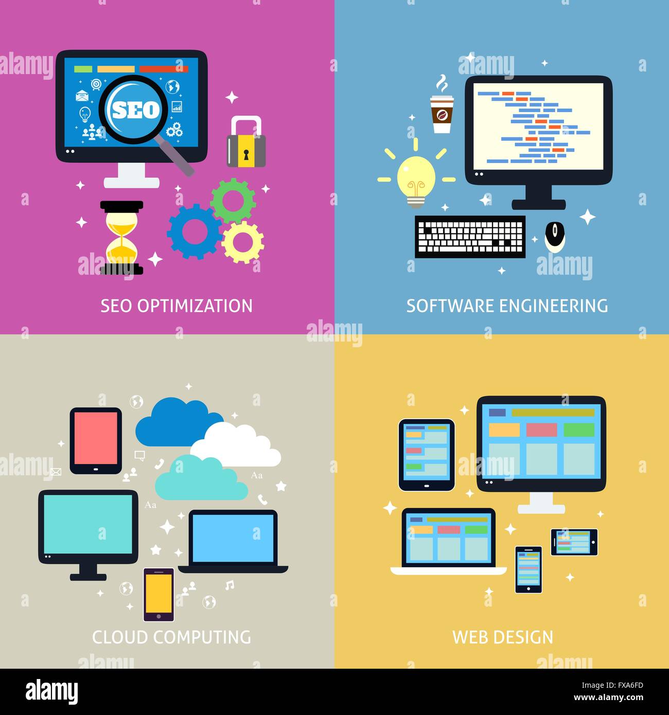Engineering optimization concept on Stock Vector Images - Alamy