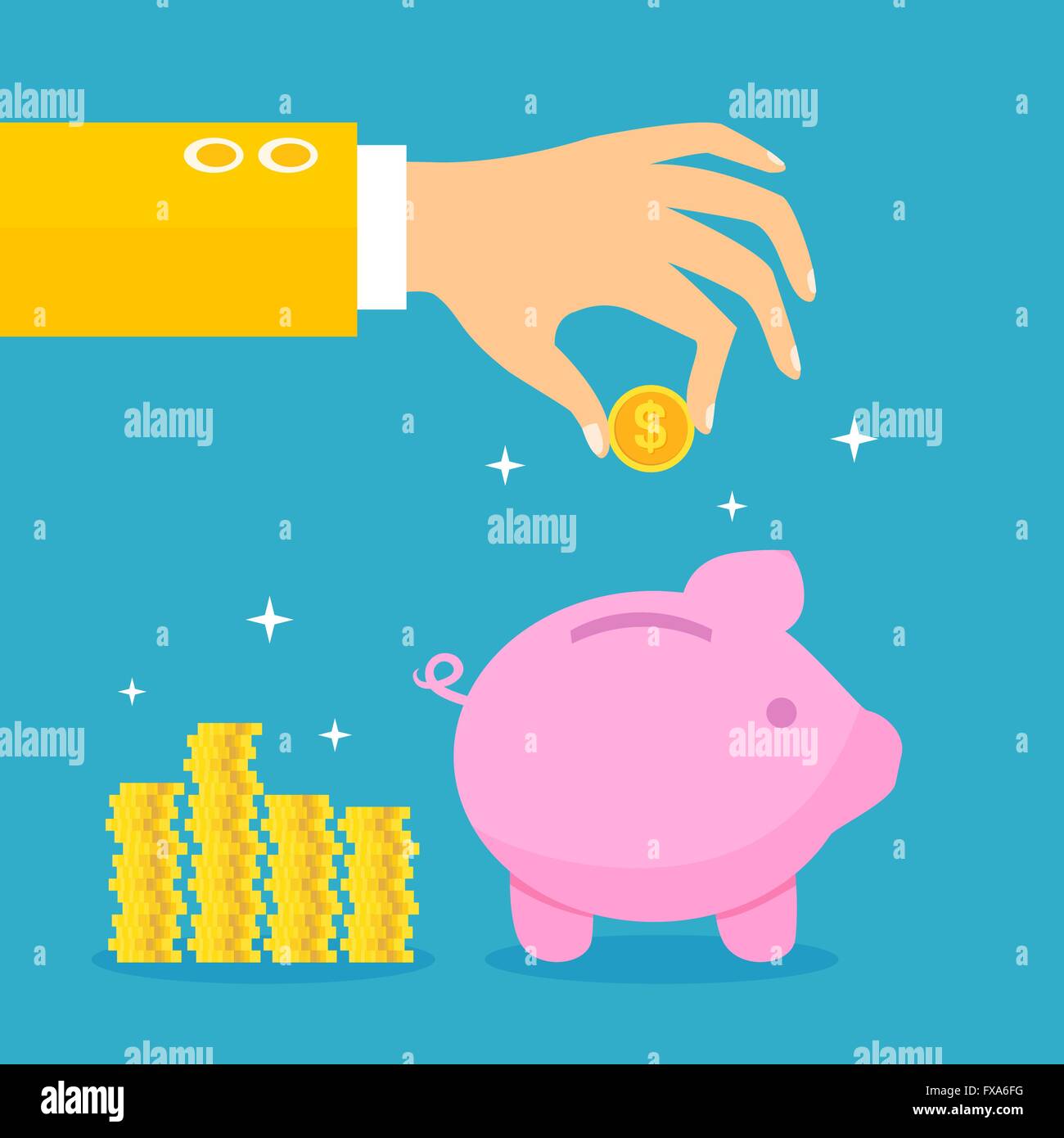 Businessman bank Stock Vector Images - Alamy