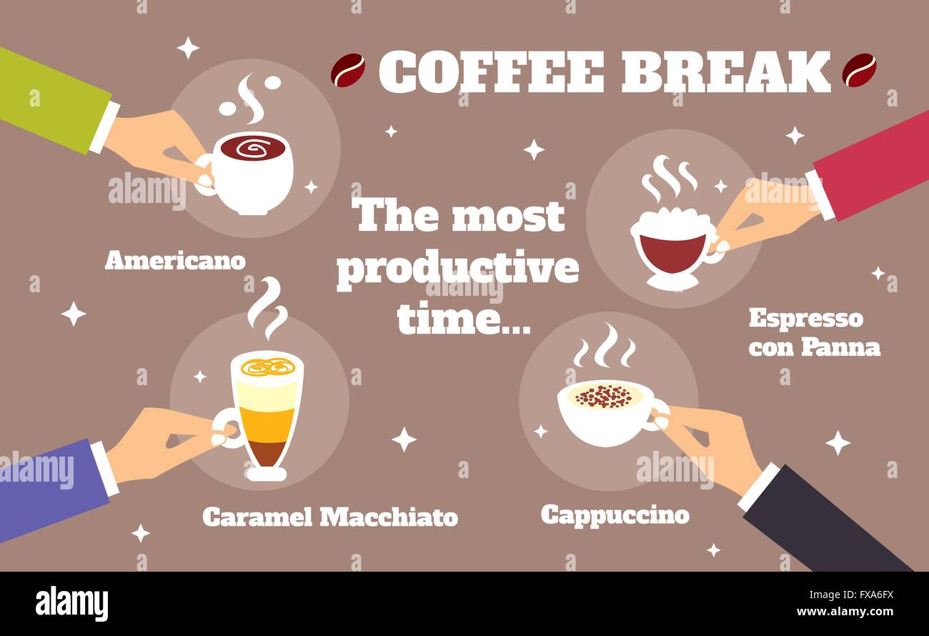 Coffee break concept Stock Vector Image & Art - Alamy