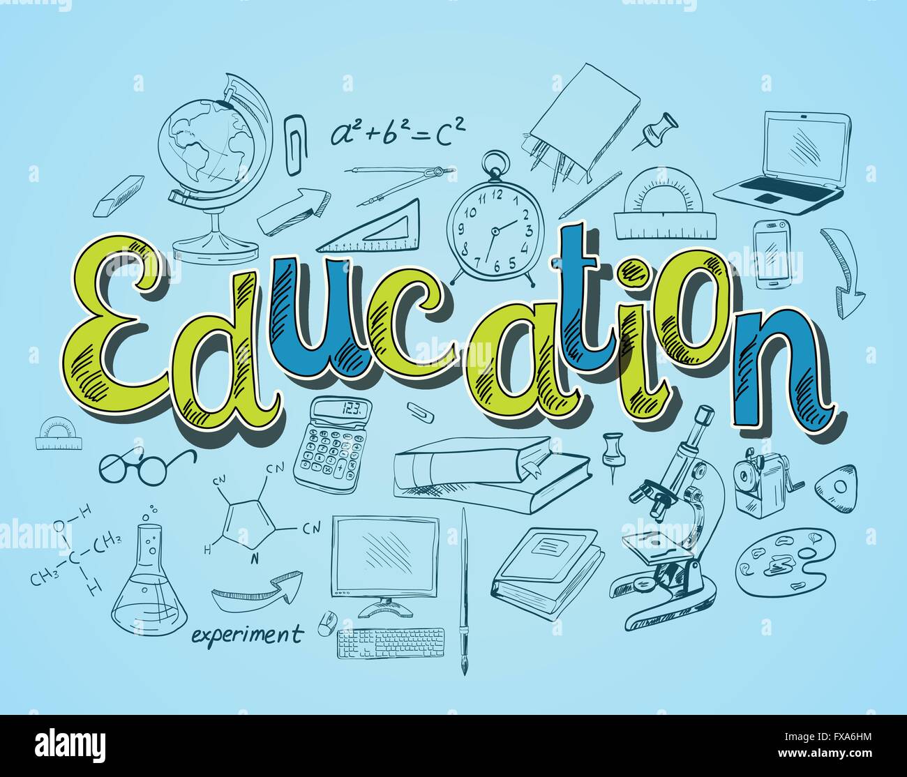 Education concept school education Stock Vector Images - Alamy