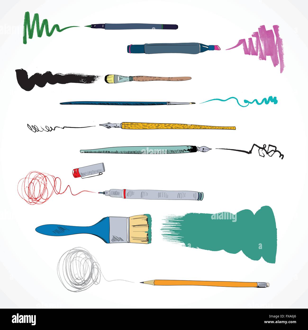 Drawing tools icon sketch Stock Vector Image & Art - Alamy