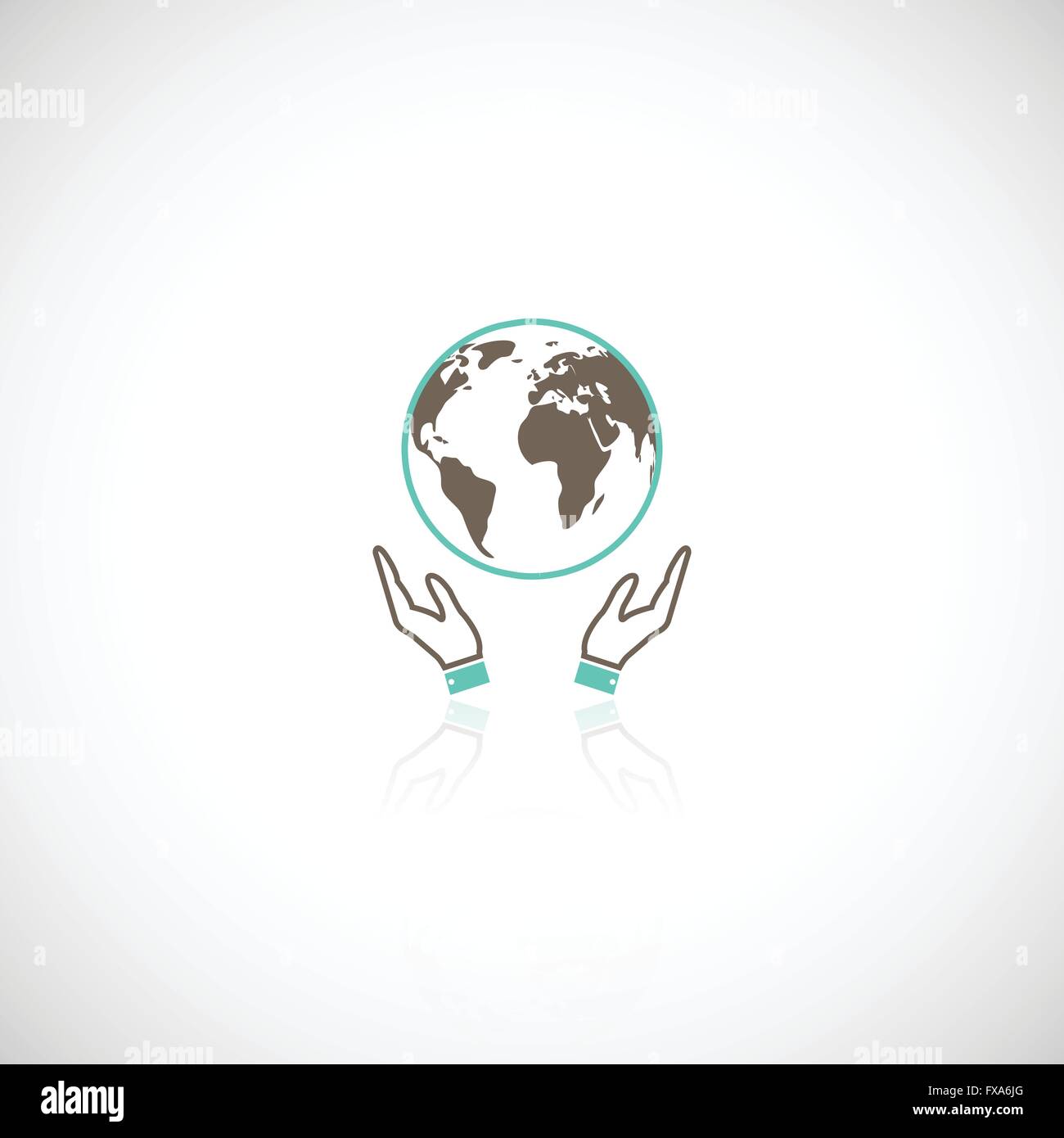 Earth hands icon Stock Vector Image & Art - Alamy