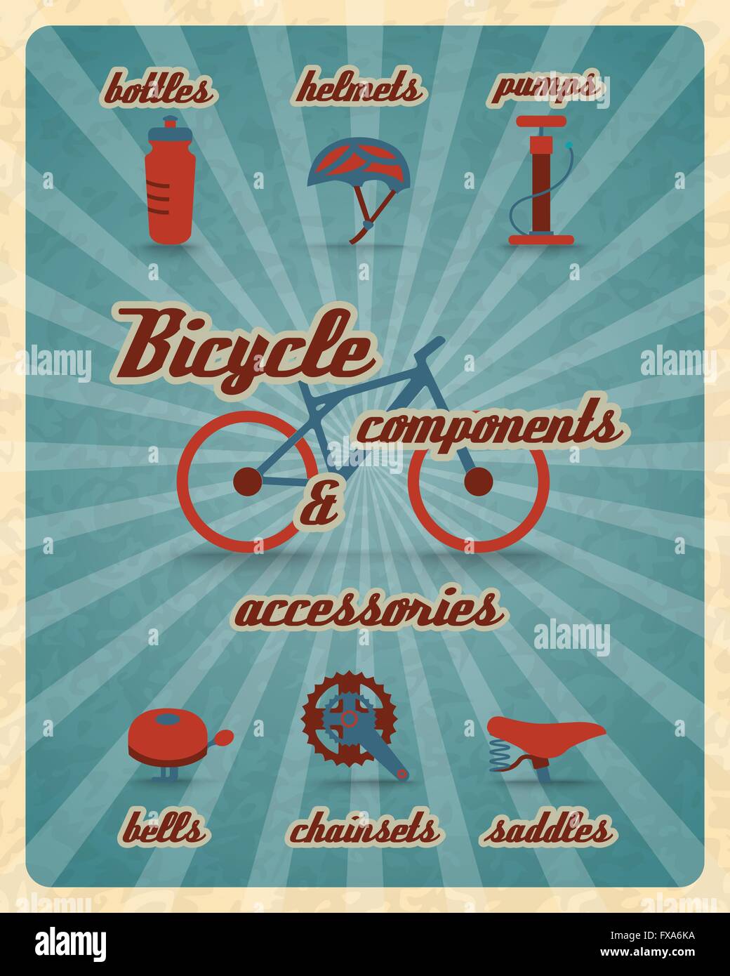 Bicycle parts layout hi-res stock photography and images - Alamy
