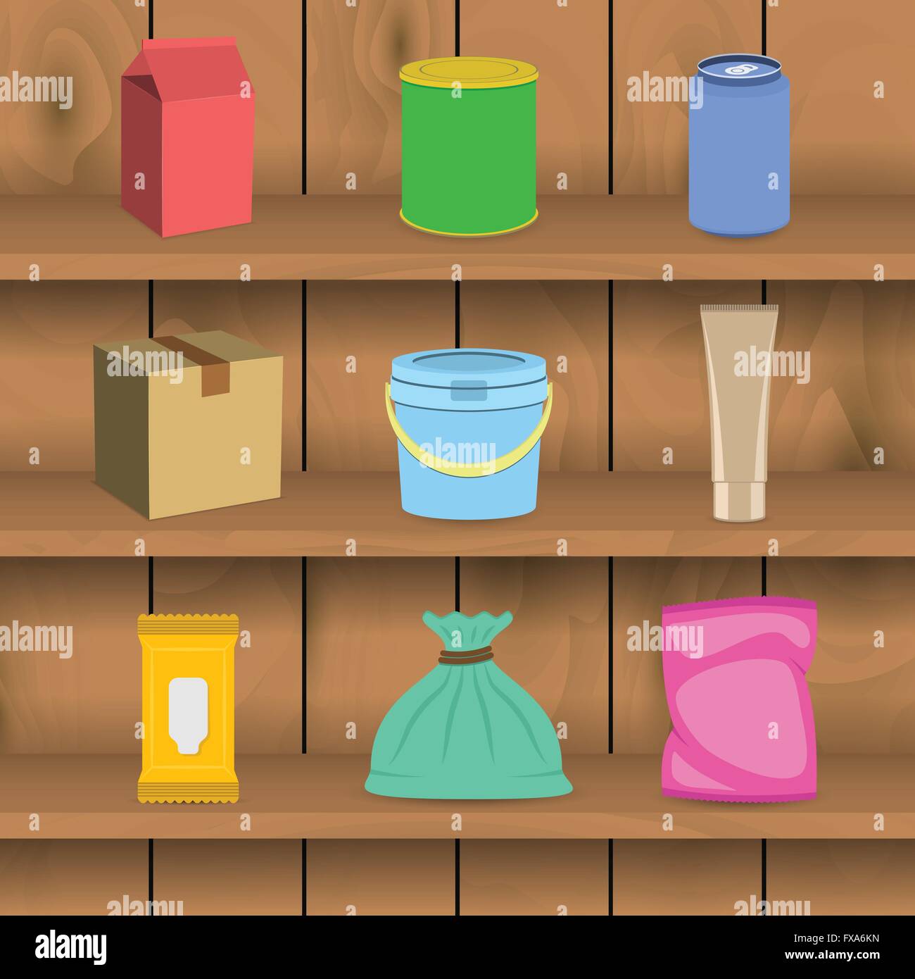 Pack container icon shelf Stock Vector Image & Art - Alamy