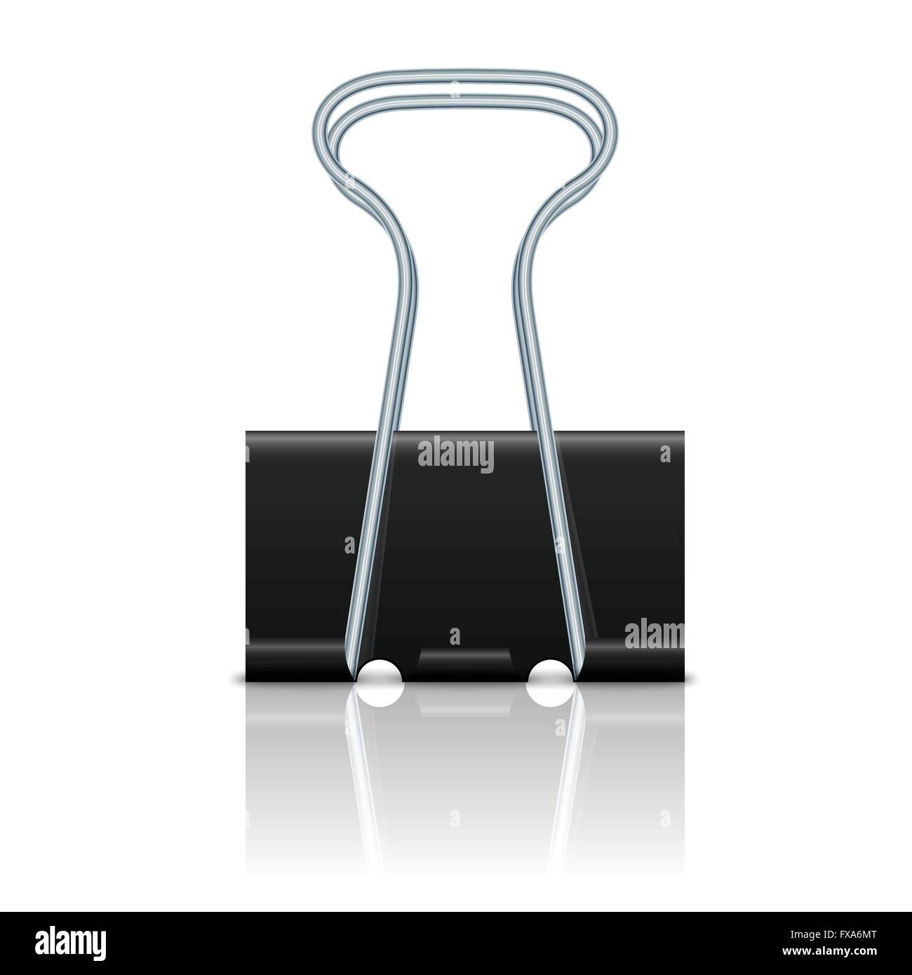 Binder clip isolated Stock Vector Image & Art - Alamy