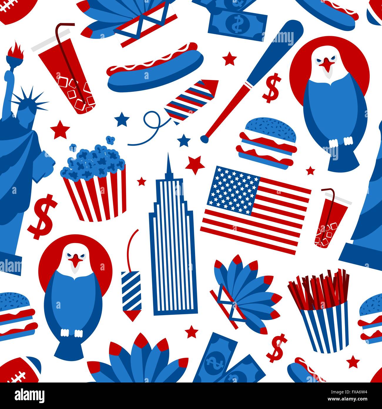 New York USA seamless pattern Stock Vector Image & Art - Alamy